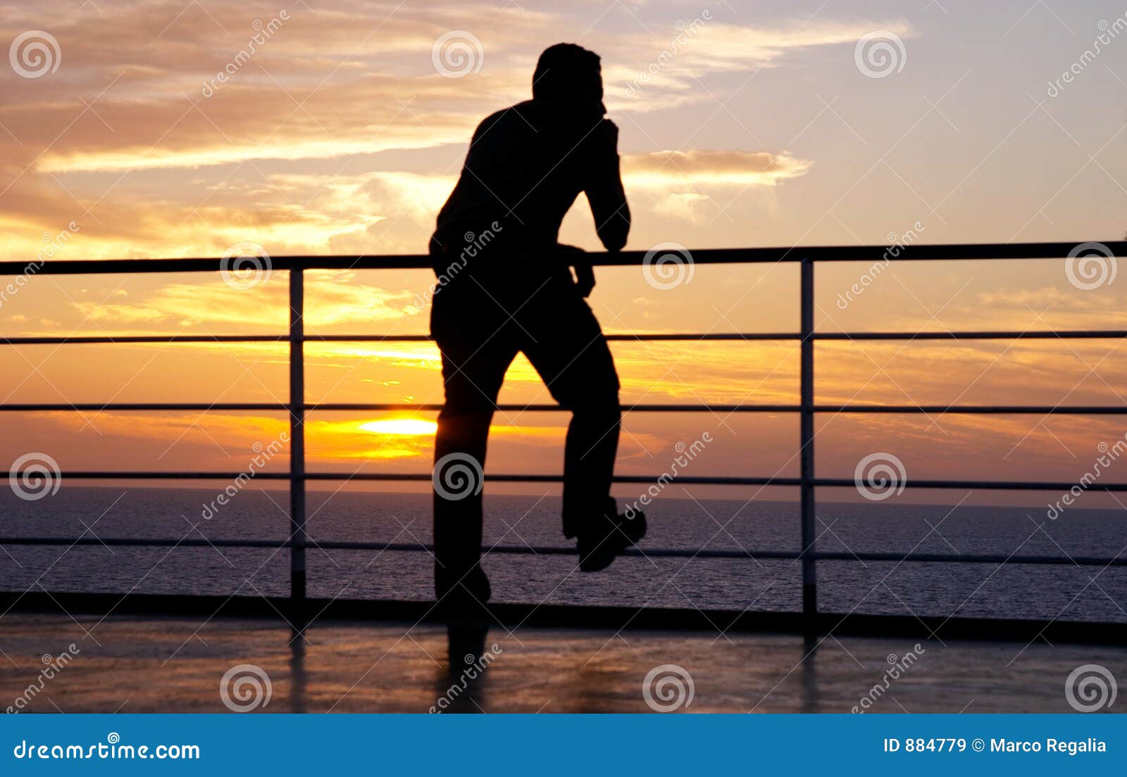 Thinking Man Silhouette