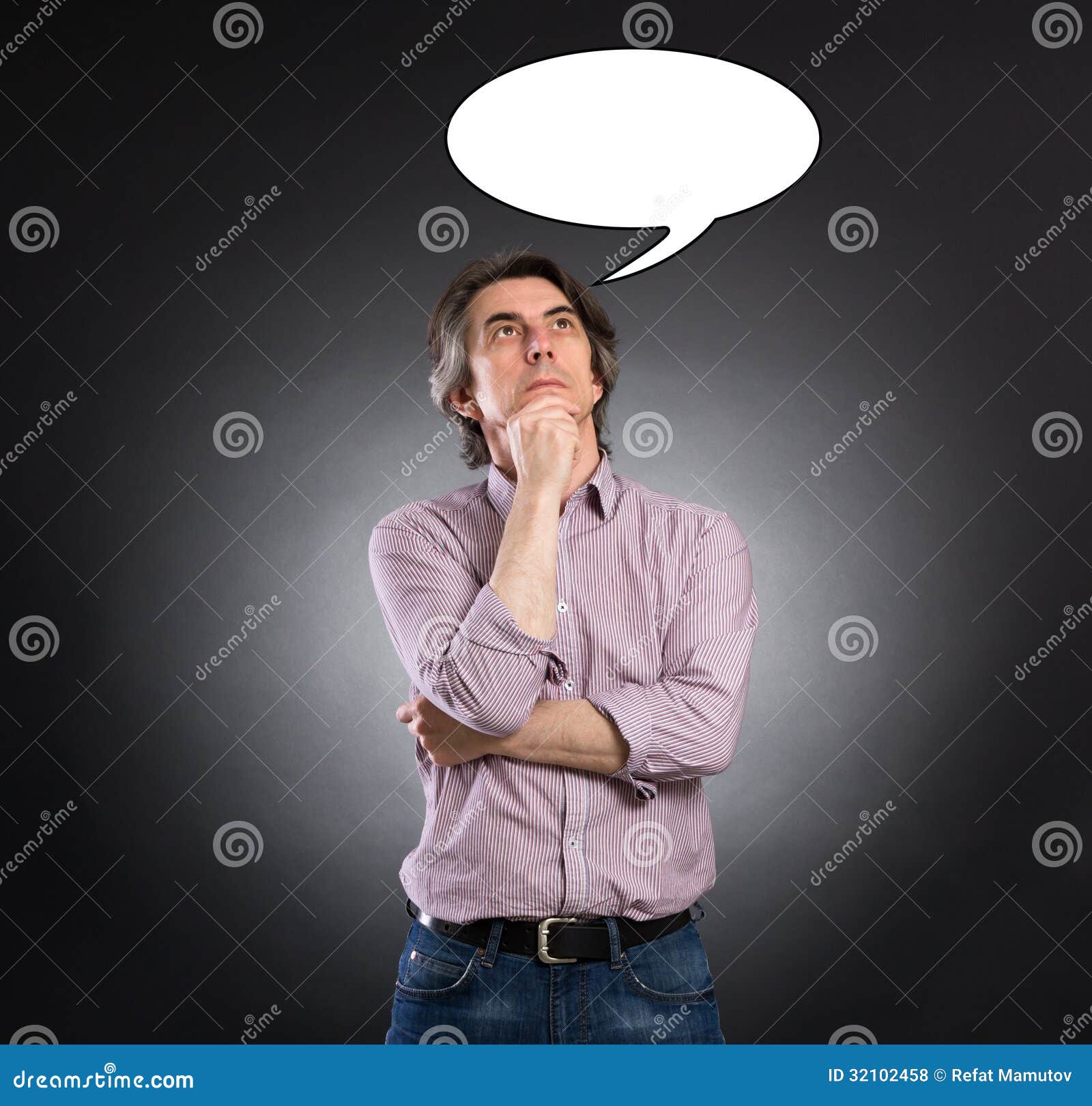 Thinking man stock photo. Image of place, face, eyes - 32102458