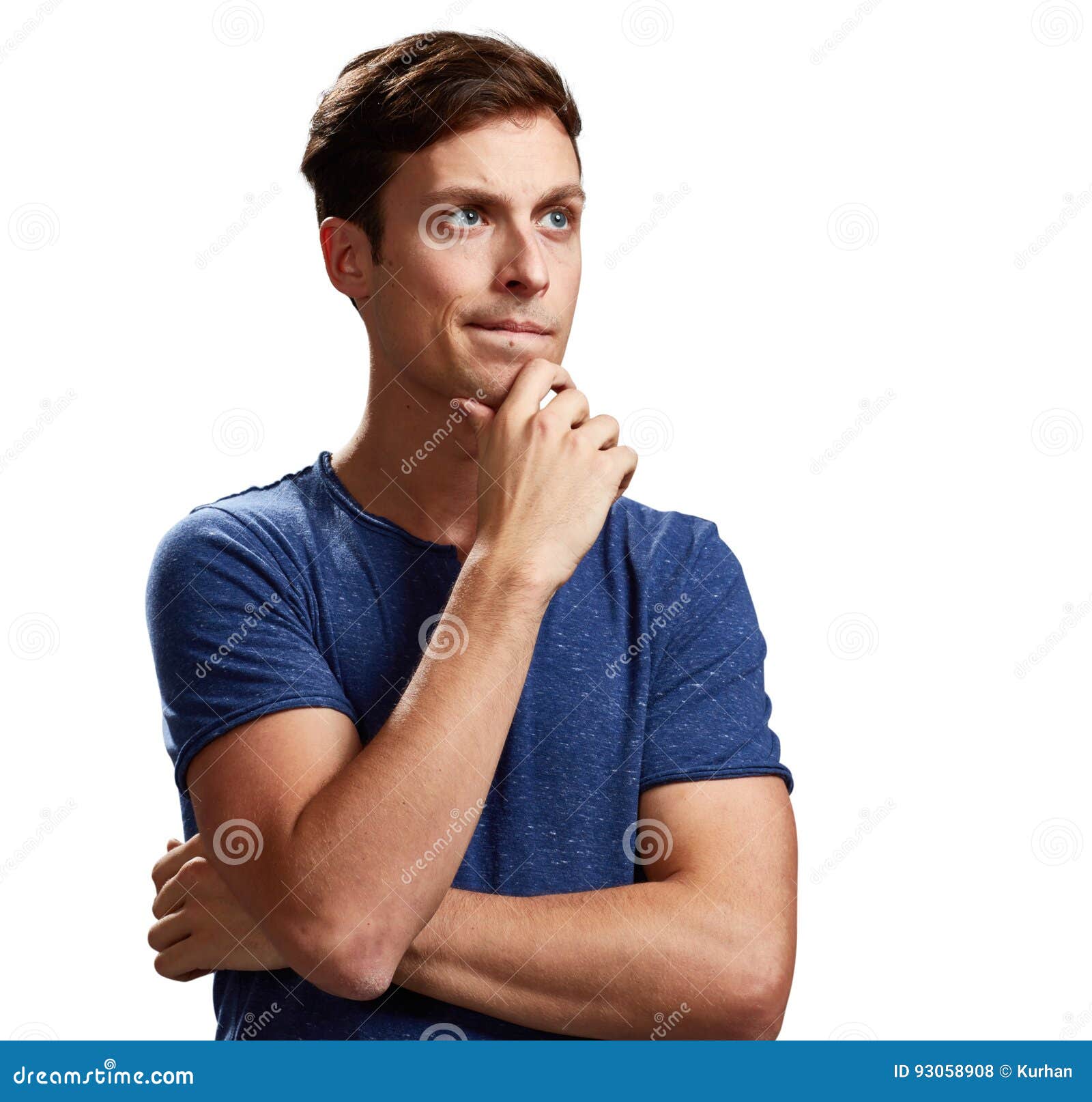 Thinking man stock photo. Image of caucasian, male, comprehension ...