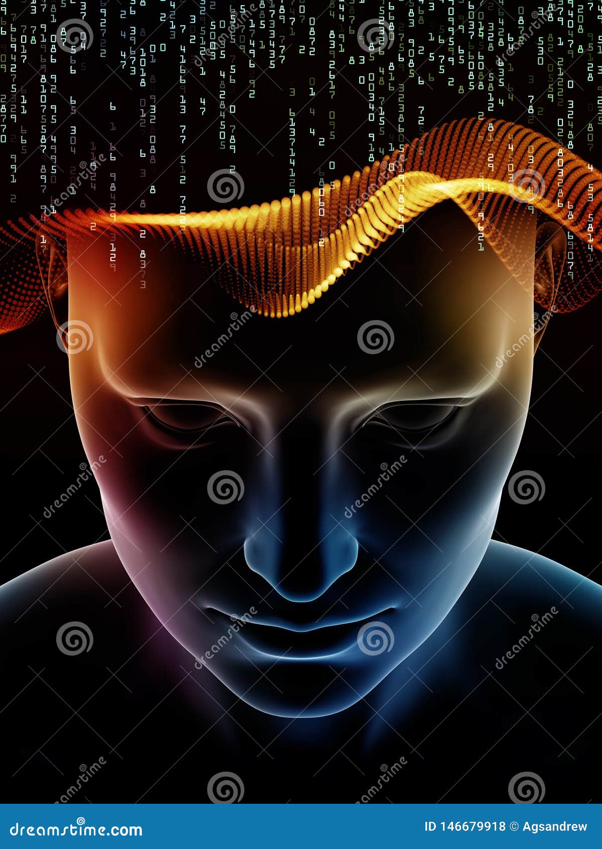 Thinking of Mathematics stock illustration. Illustration of integer ...