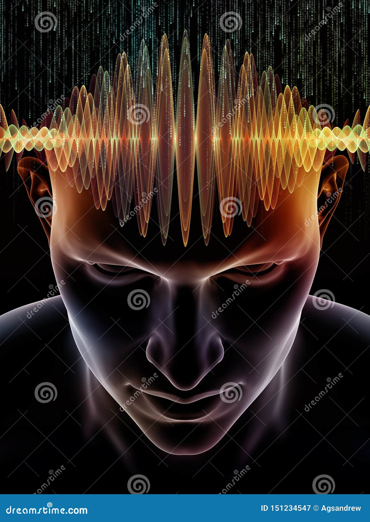 Thinking of Mathematics stock illustration. Illustration of flow ...