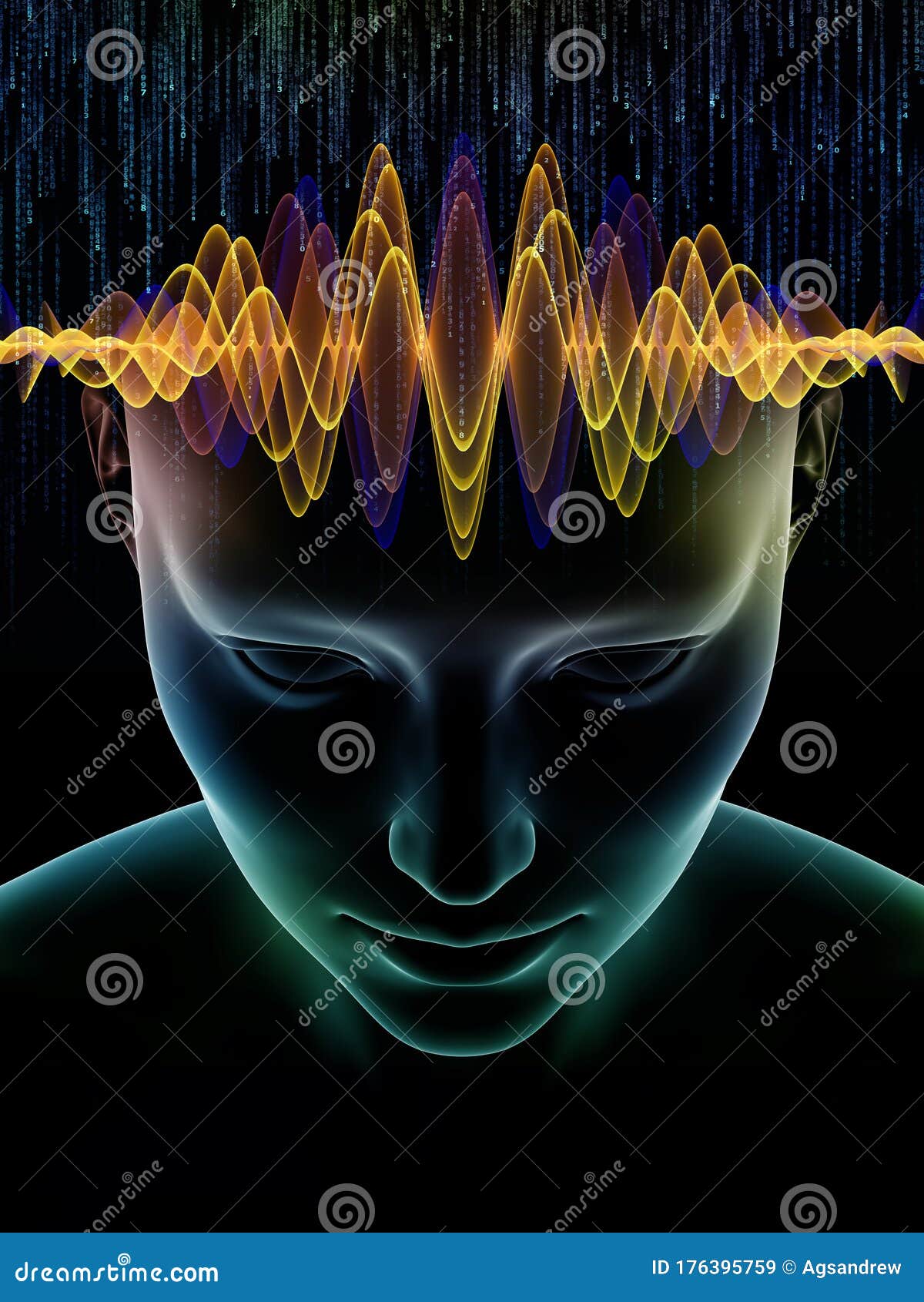 Thinking of Mathematics stock illustration. Illustration of pattern ...