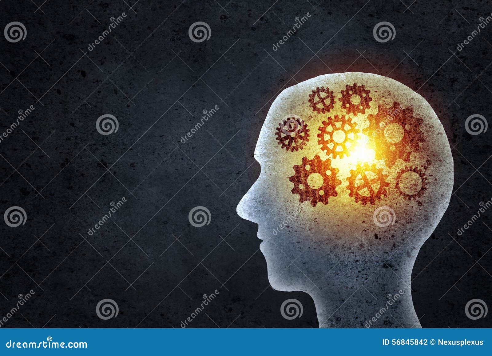 Thinking mechanism stock photo. Image of contemplation - 56845842