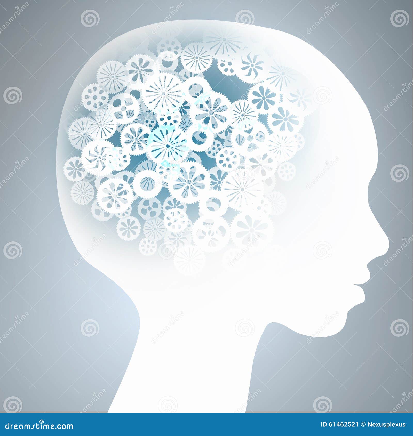 Thinking Mechanisms. Concept Image Stock Illustration - Illustration of ...