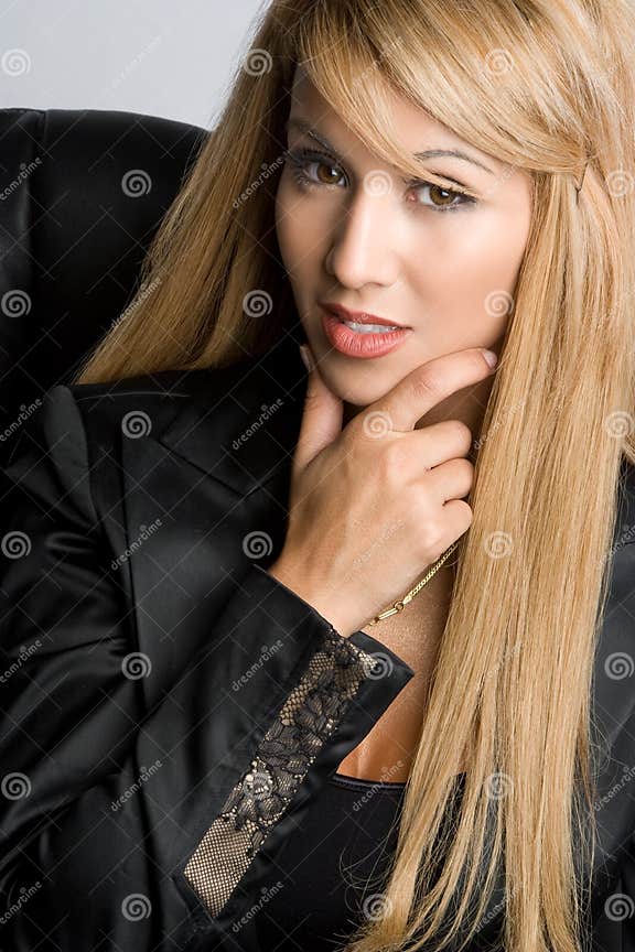 Thinking Mexican Woman stock photo. Image of hand, ethnic - 10738004