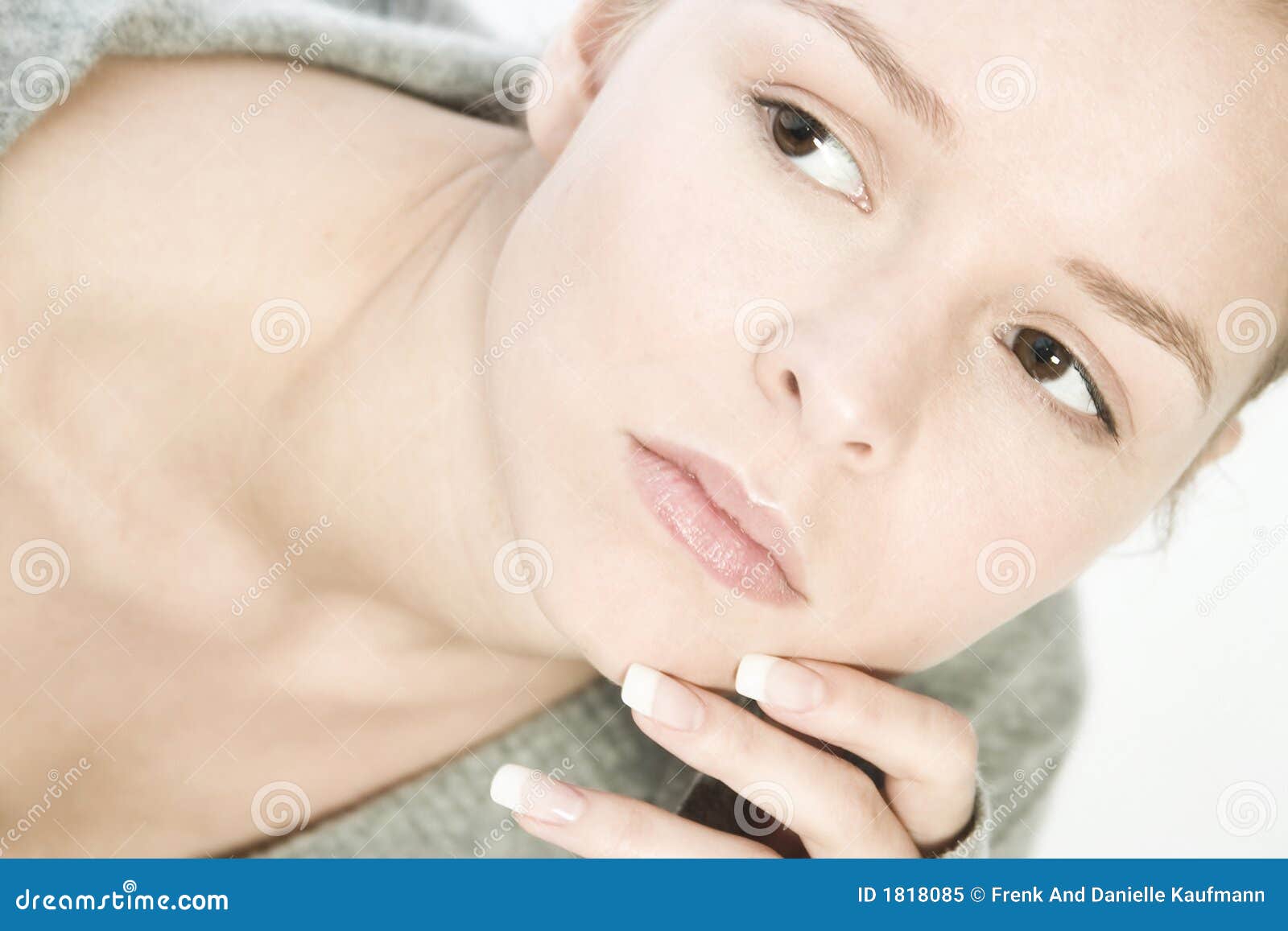 Thinking model stock image. Image of expression, portrait - 1818085