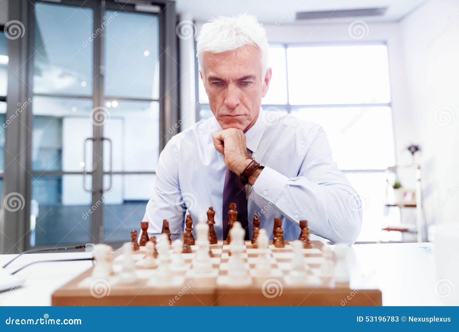 Thinking the next move stock image. Image of career, background - 53196783