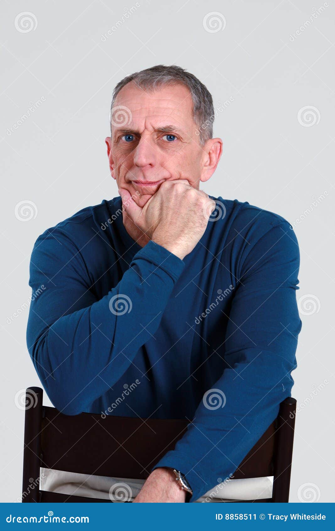 Thinking older man stock image. Image of older, thinking - 8858511