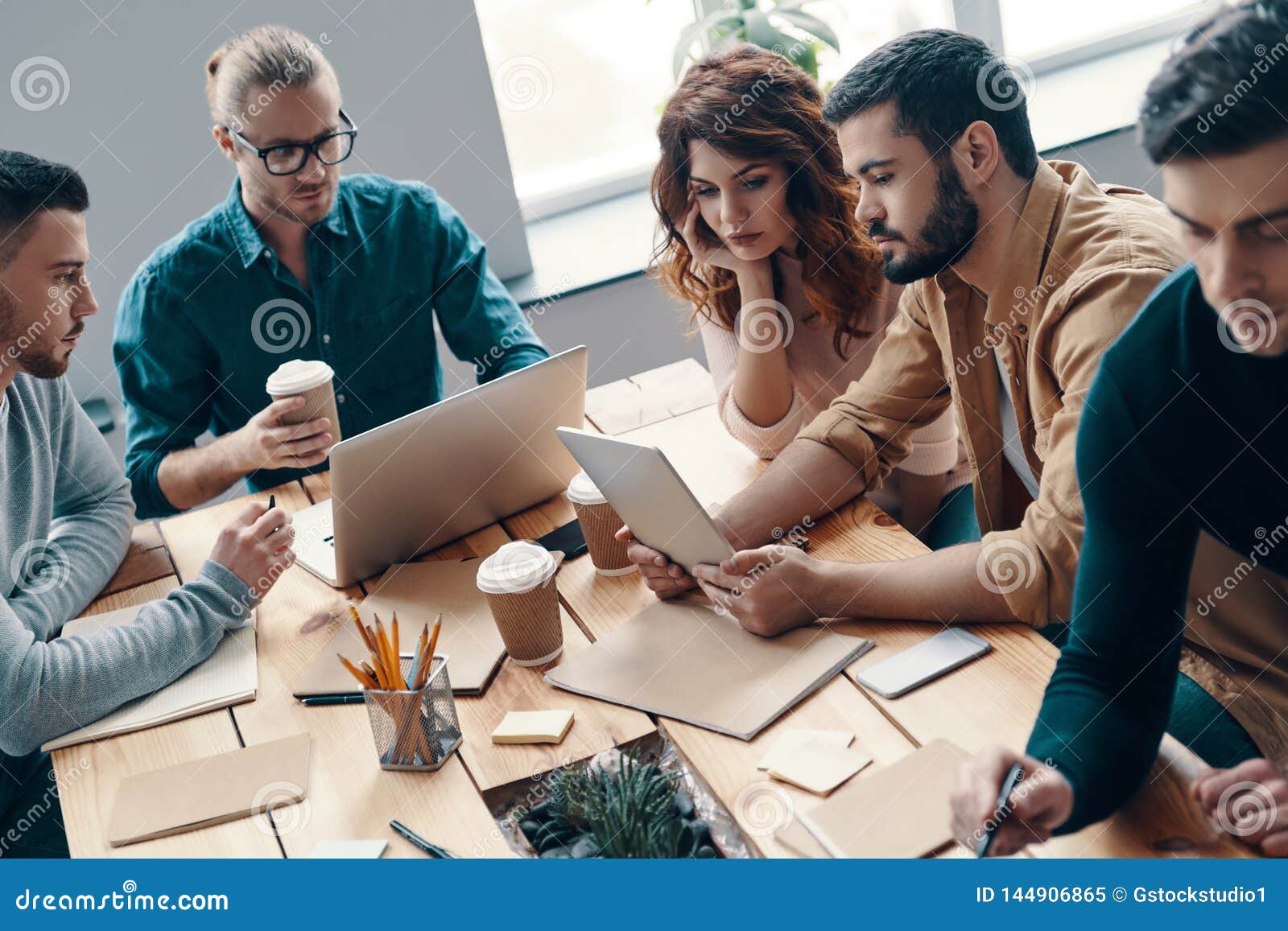 Thinking in one direction. stock image. Image of adults - 144906865