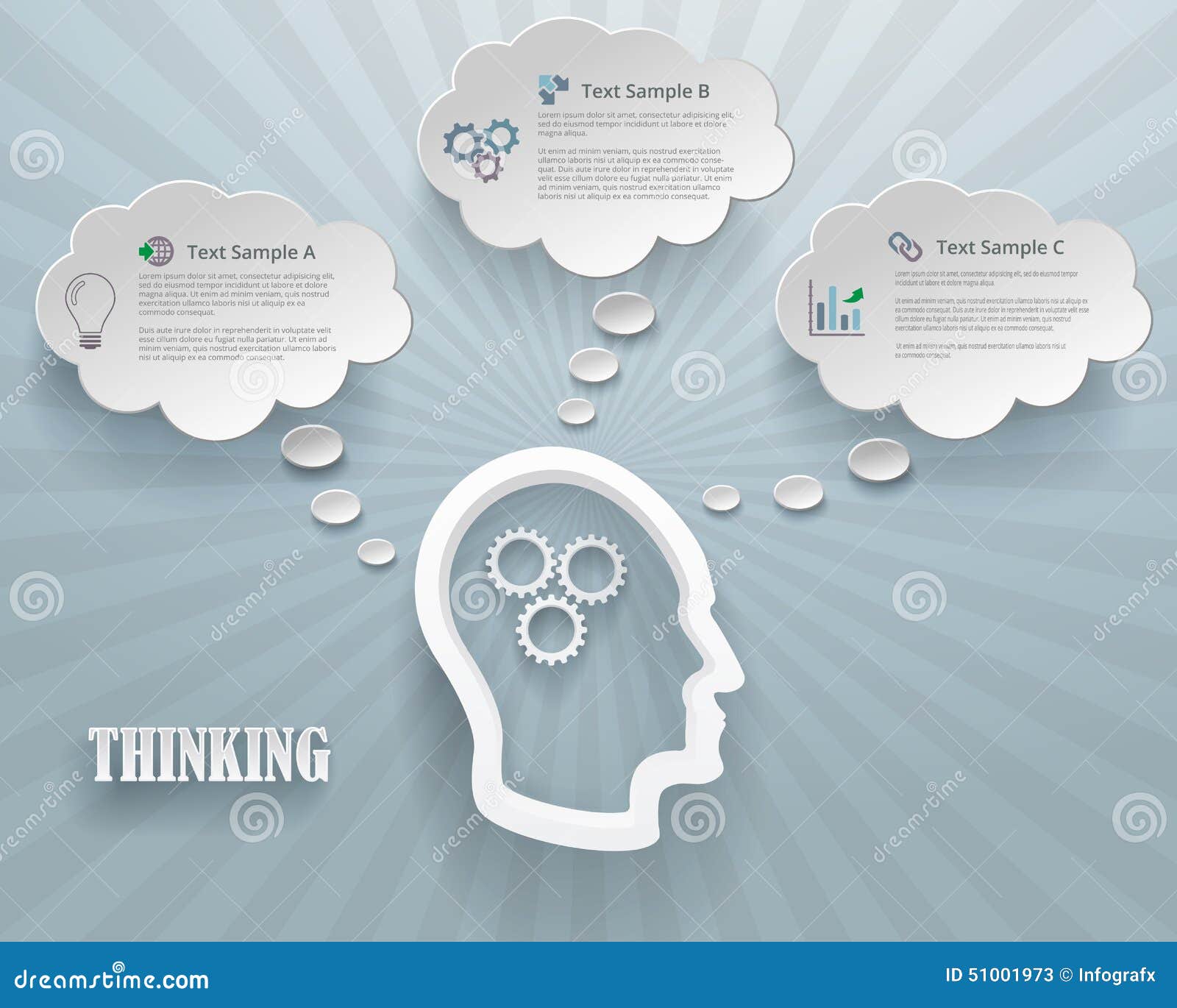 Thinking Options Infographic Background Stock Vector - Illustration of ...