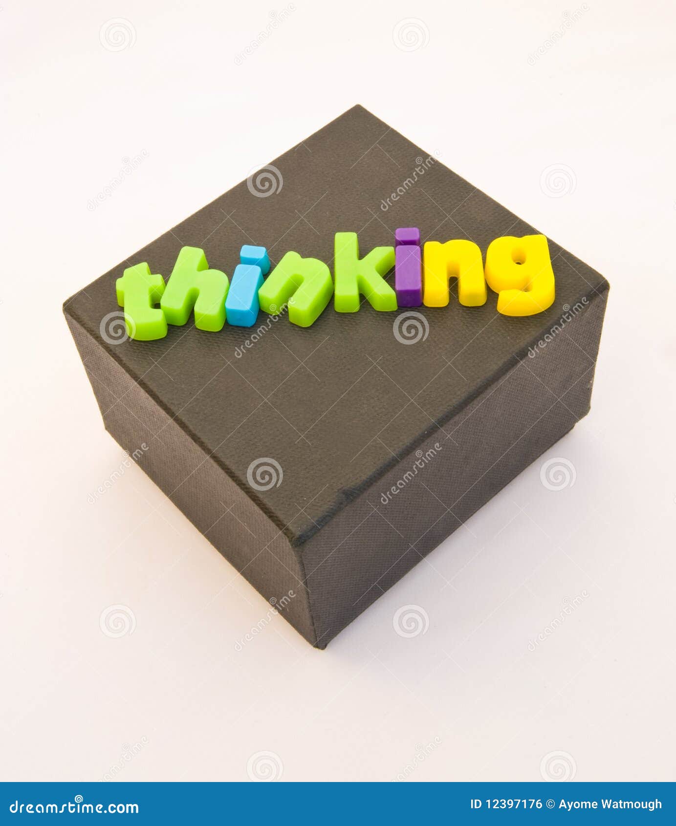 Thinking out of the box. stock photo. Image of creative - 12397176