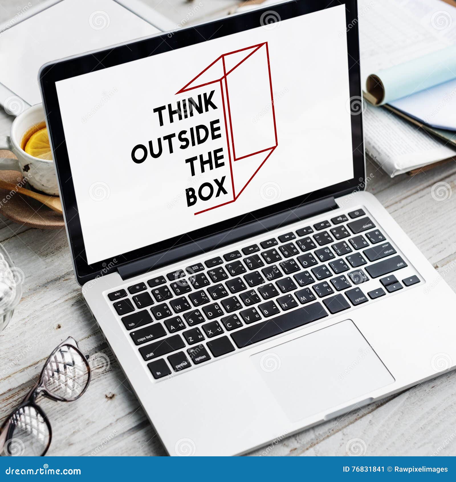 Thinking Out of the Box Concept Stock Image - Image of beautiful ...