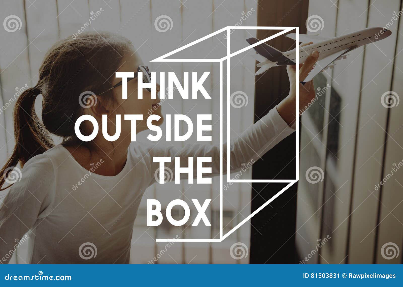 Thinking Out of the Box Concept Stock Image - Image of bring, little ...