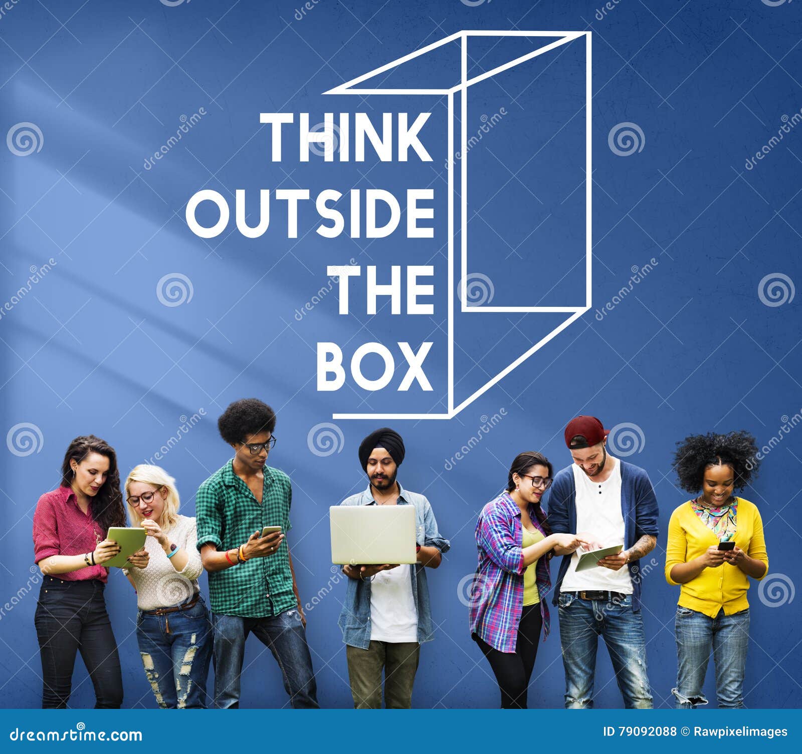 Thinking Out of the Box Concept Stock Photo - Image of inspiration ...