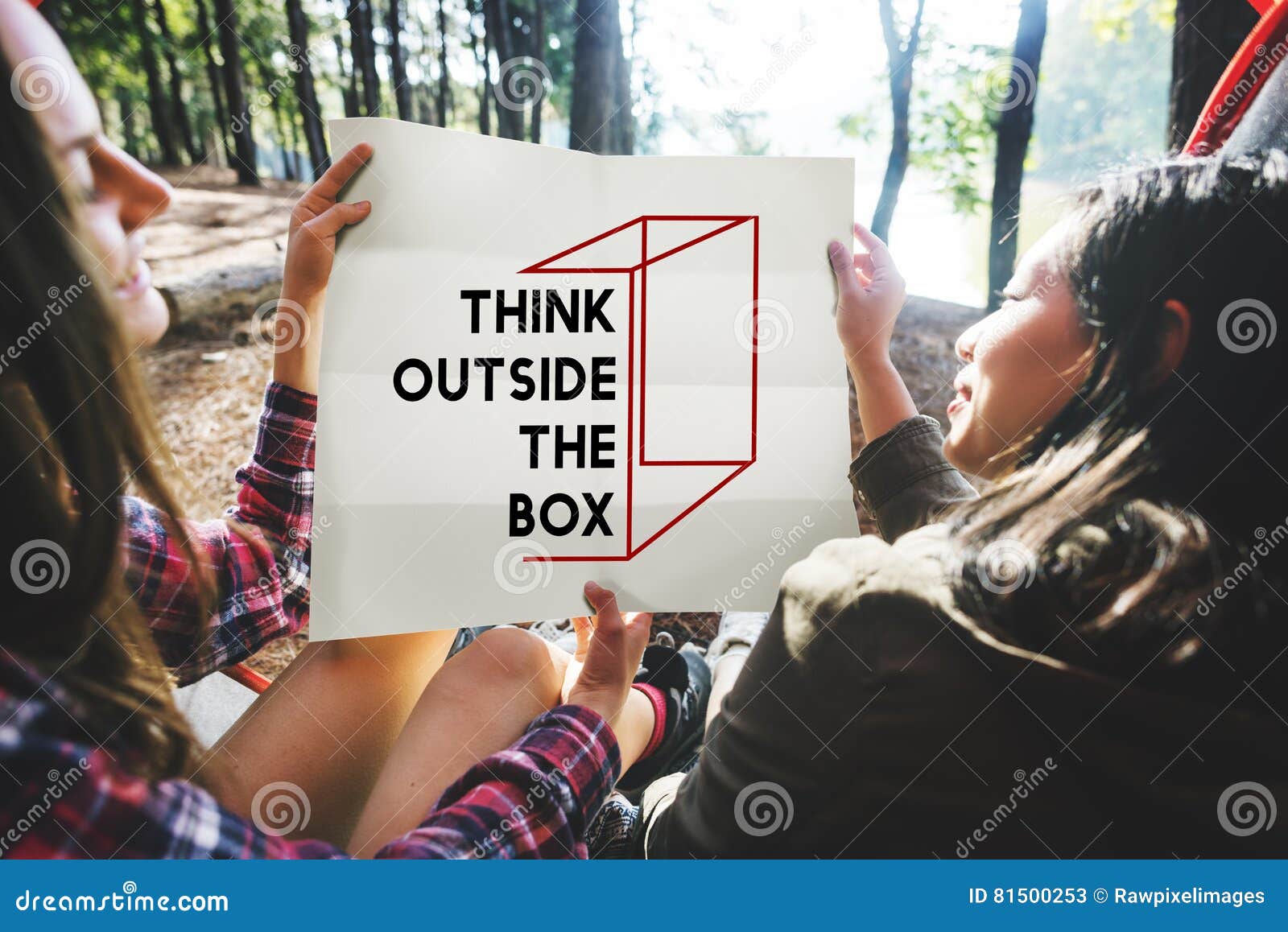 Thinking Out of the Box Concept Stock Image - Image of goals ...