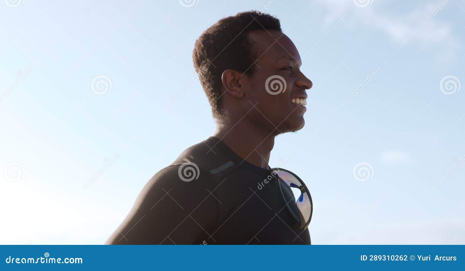 Thinking, Outdoor and Black Man with Exercise, Training and Challenge ...