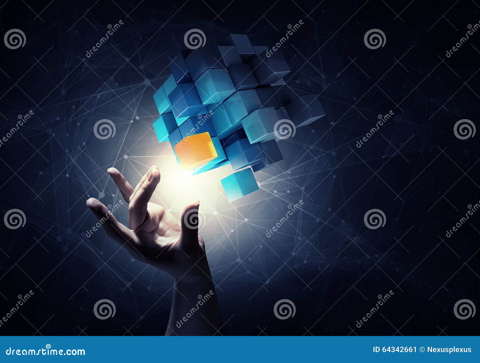 Thinking Outside the Box As Concept Stock Image - Image of solve, hand ...