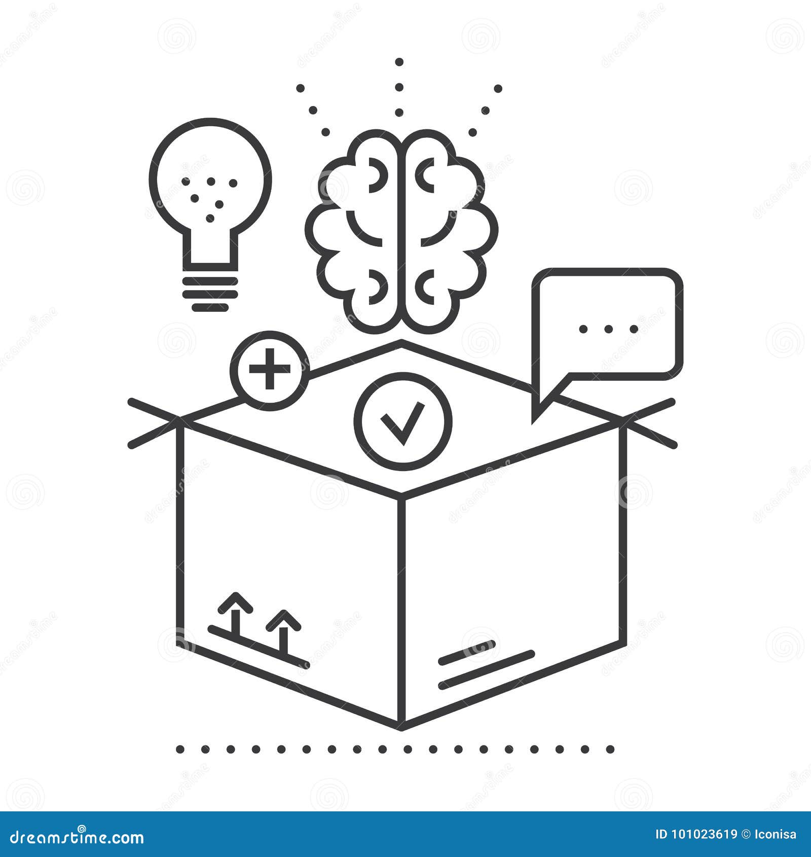Idea Management Line Icons Signs Set. Design Collection Of ...
