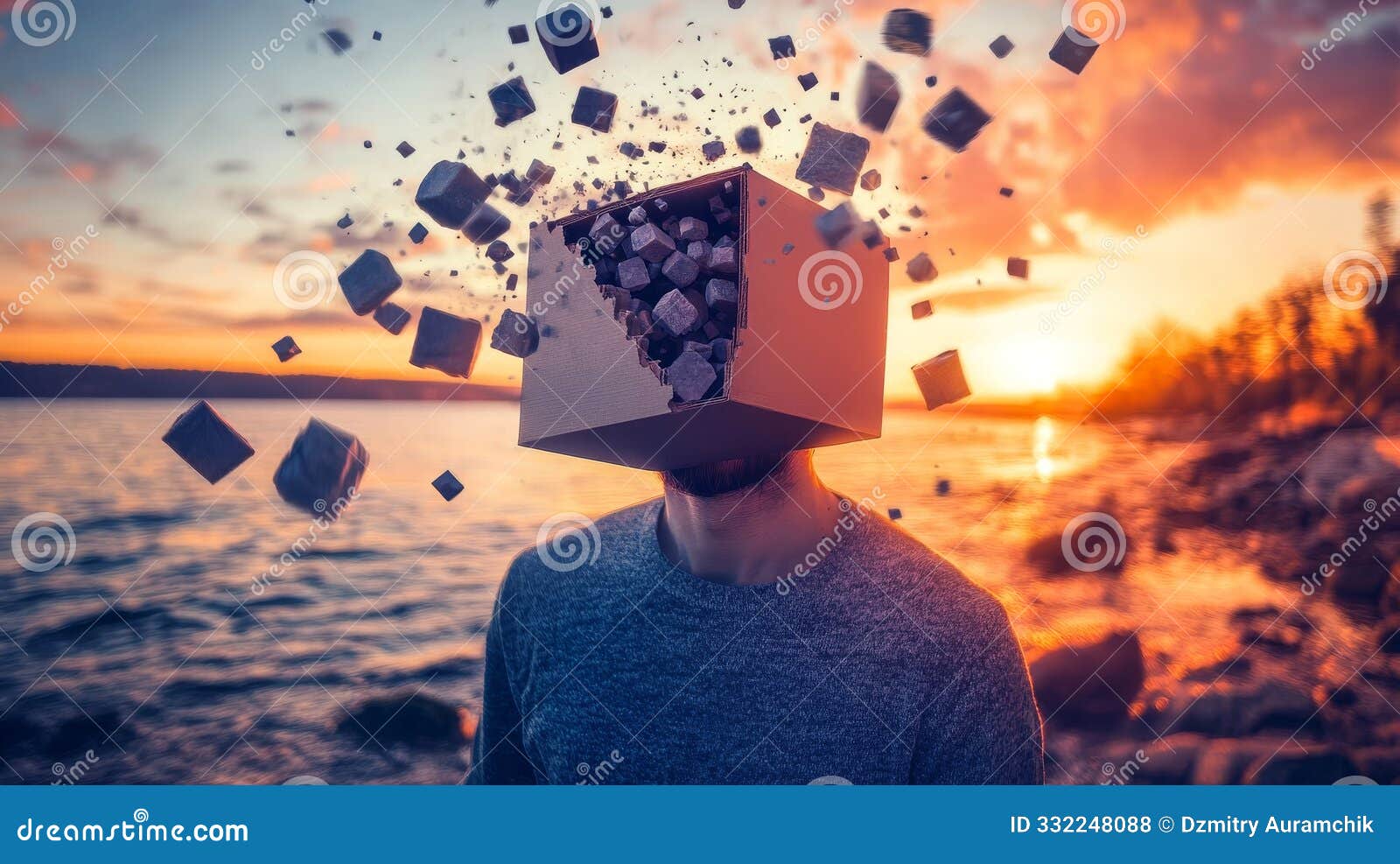 Thinking Outside the Box is Symbolized by this Conceptual Image ...