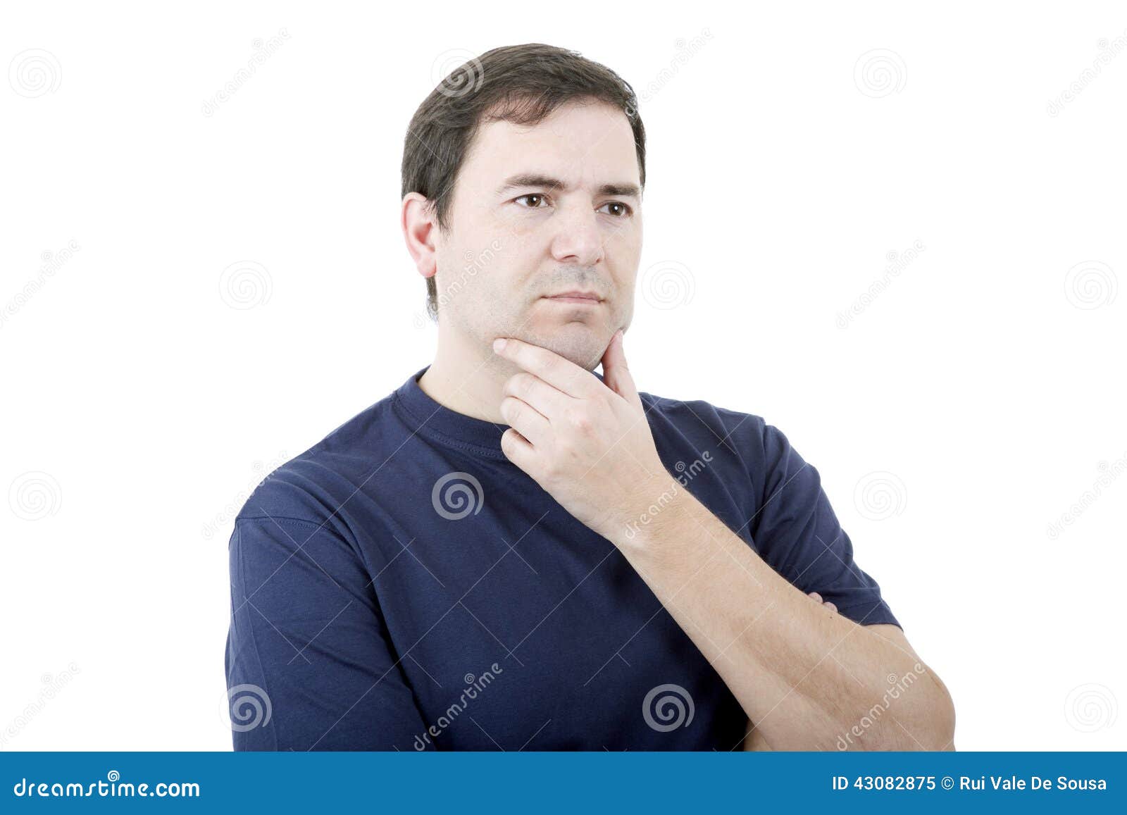 Thinking stock image. Image of beautiful, satisfaction - 43082875