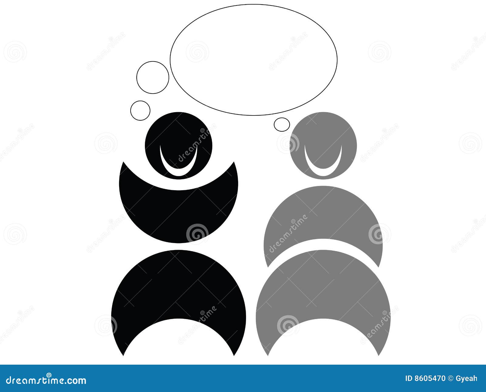 Thinking People Outline Icons Collection. Thinking, People ...