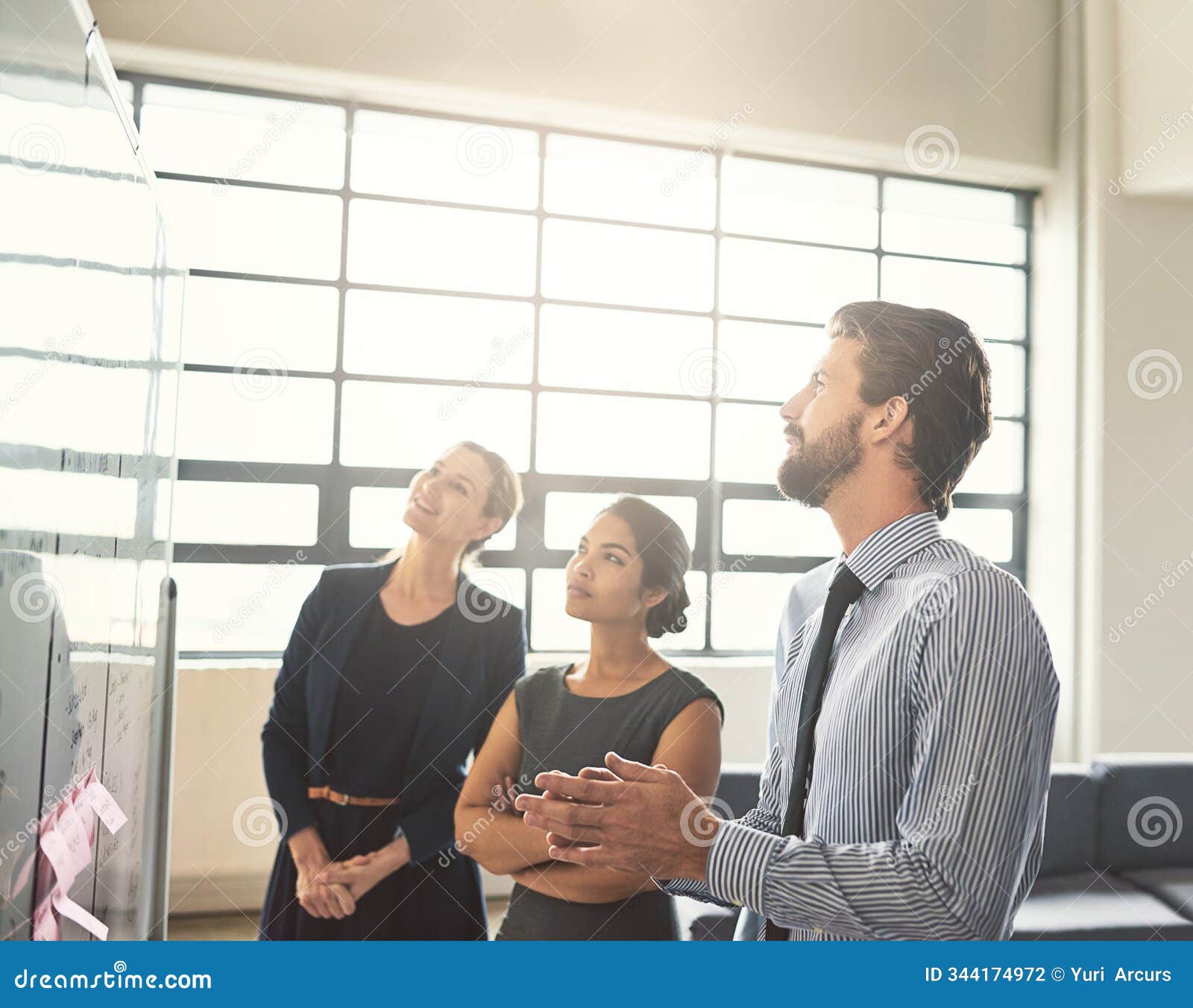 Thinking, People and Whiteboard Presentation in Office for Planning ...