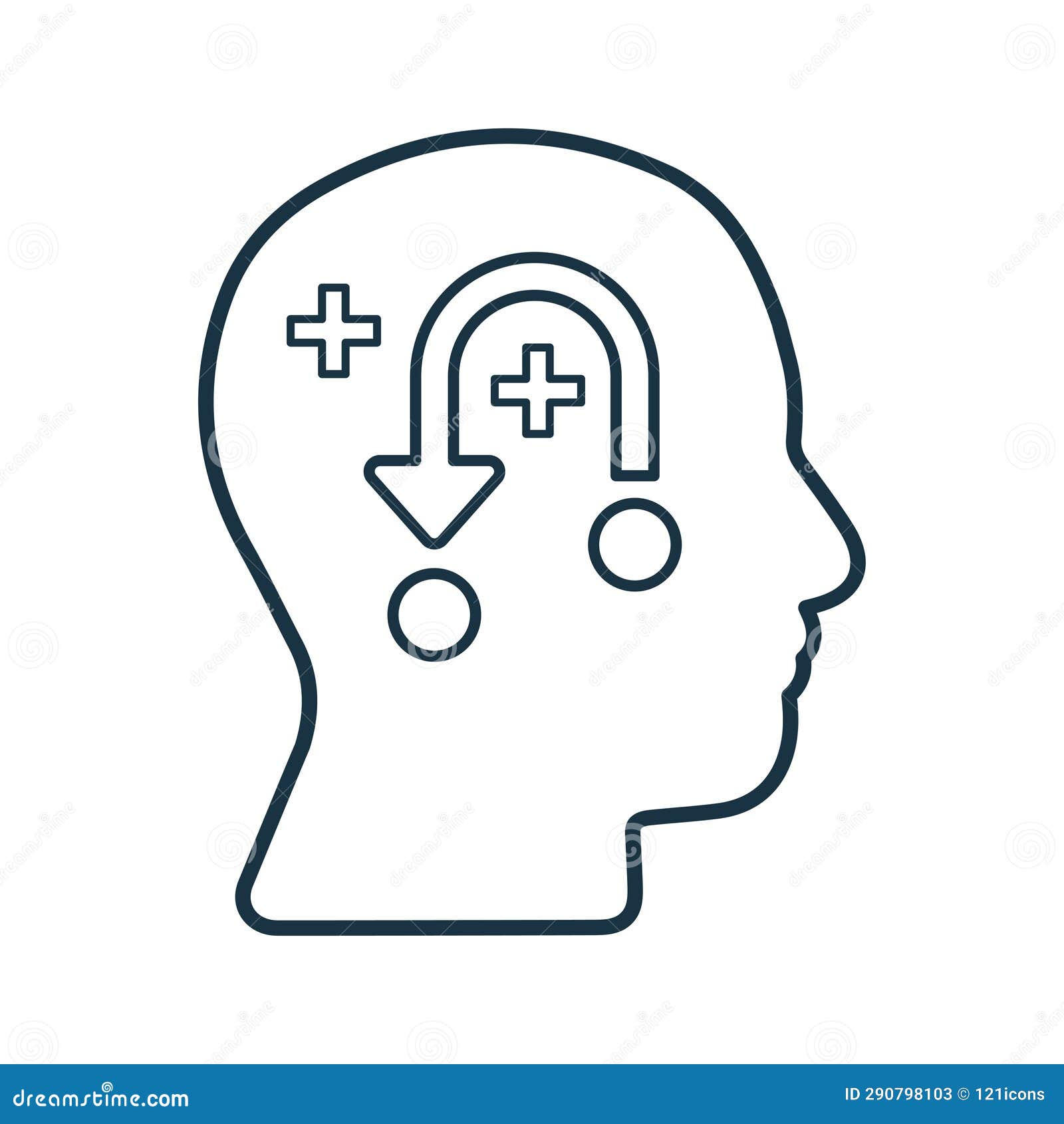 Thinking Plan. Line, Outline Design Stock Vector - Illustration of plan ...