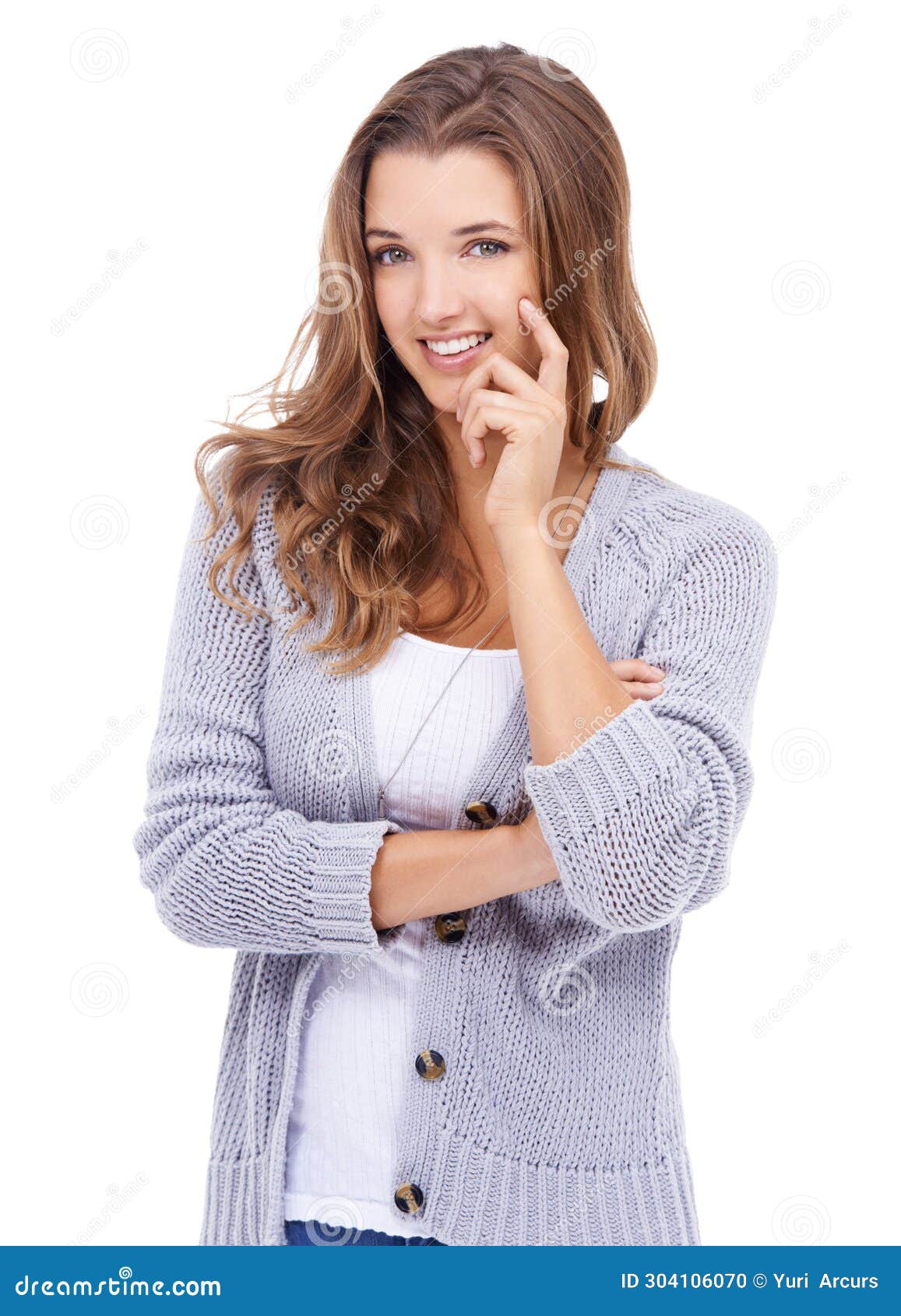 Thinking, Portrait and Woman with Smile, Decision and Problem Solving ...