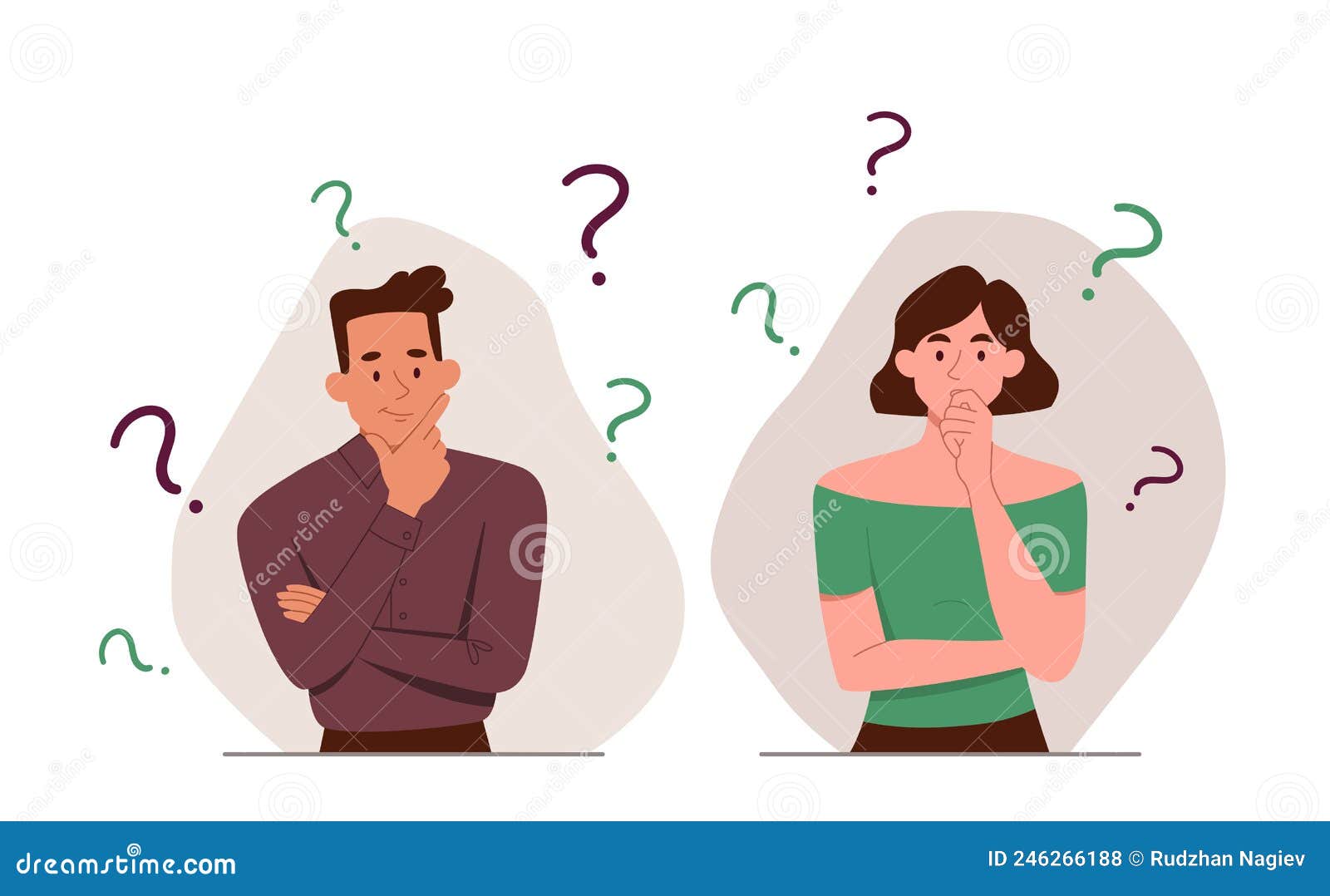 Thinking and Problem Solving Concept Stock Vector - Illustration of ...