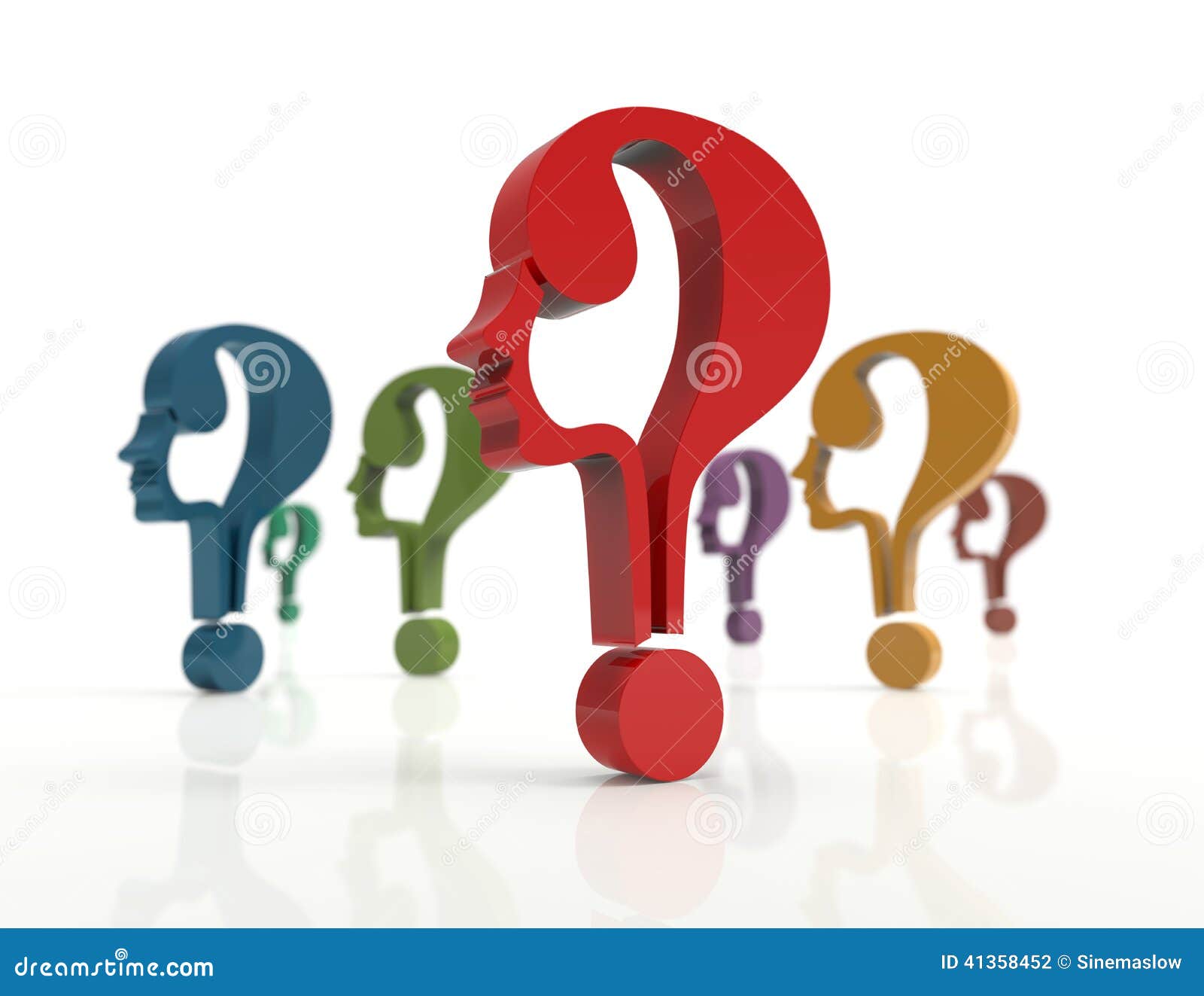 Thinking about problems stock illustration. Illustration of ...