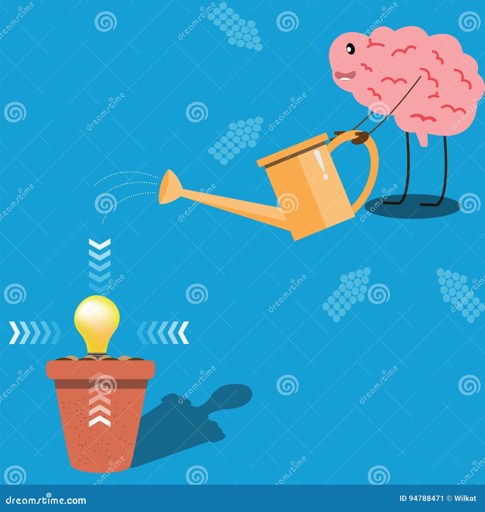 Thinking Process Concept, Brainstorming, Good Idea, Brain Watering ...