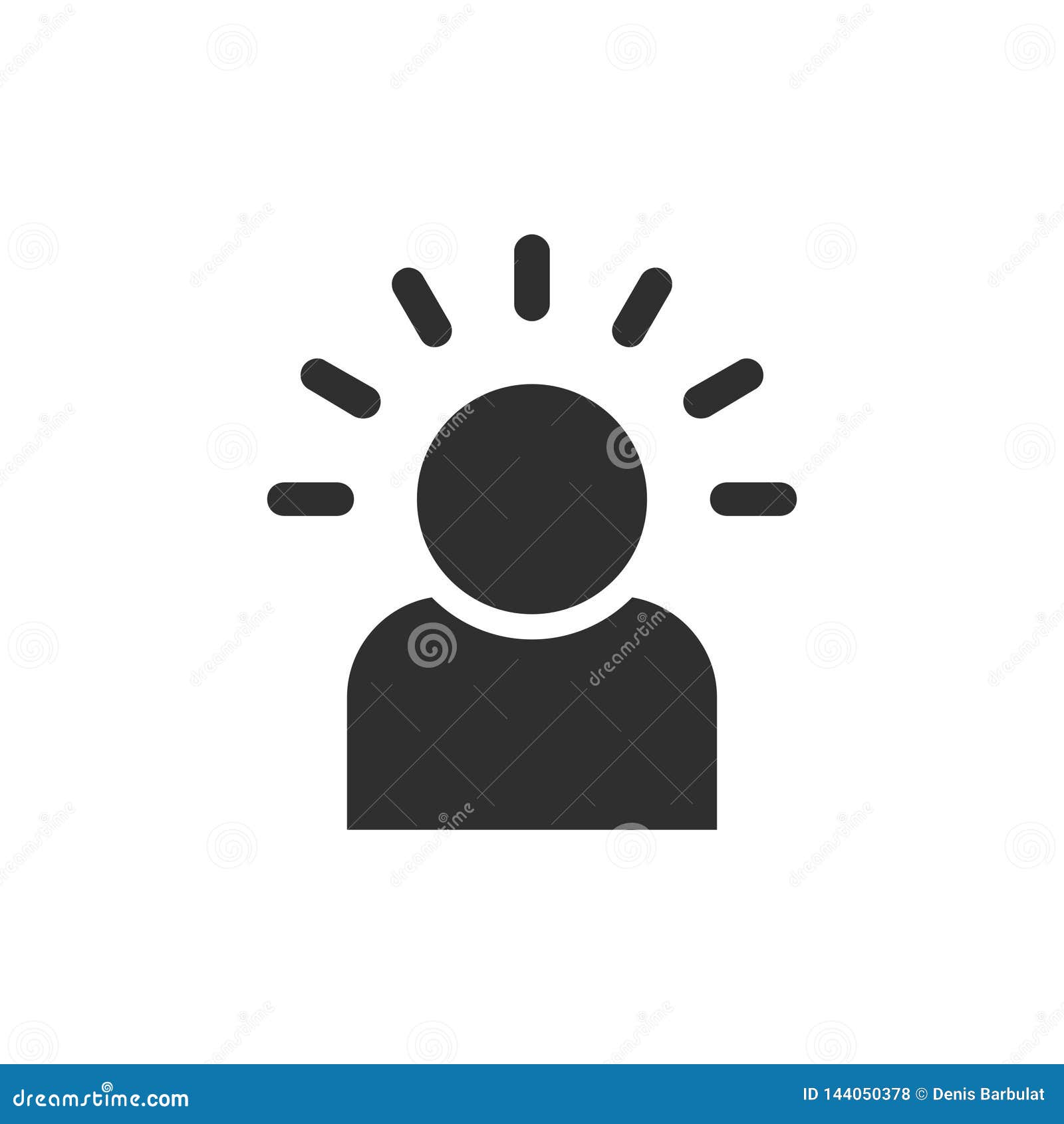Thinking process symbol stock vector. Illustration of human - 144050378