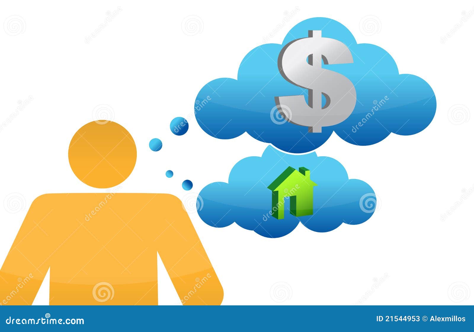 Thinking in Real State Prices Stock Vector - Illustration of collection ...