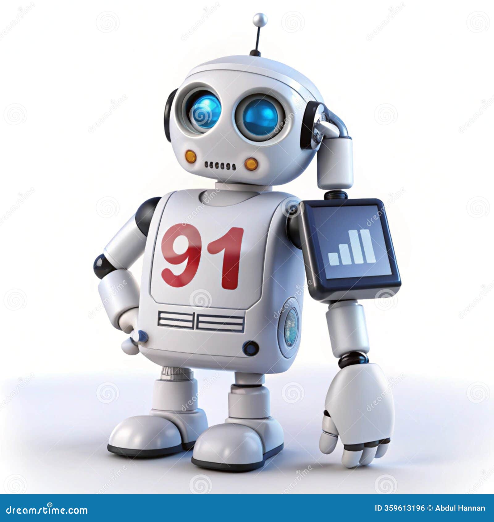 Thinking Robot Royalty-Free Stock Image | CartoonDealer.com #359613196