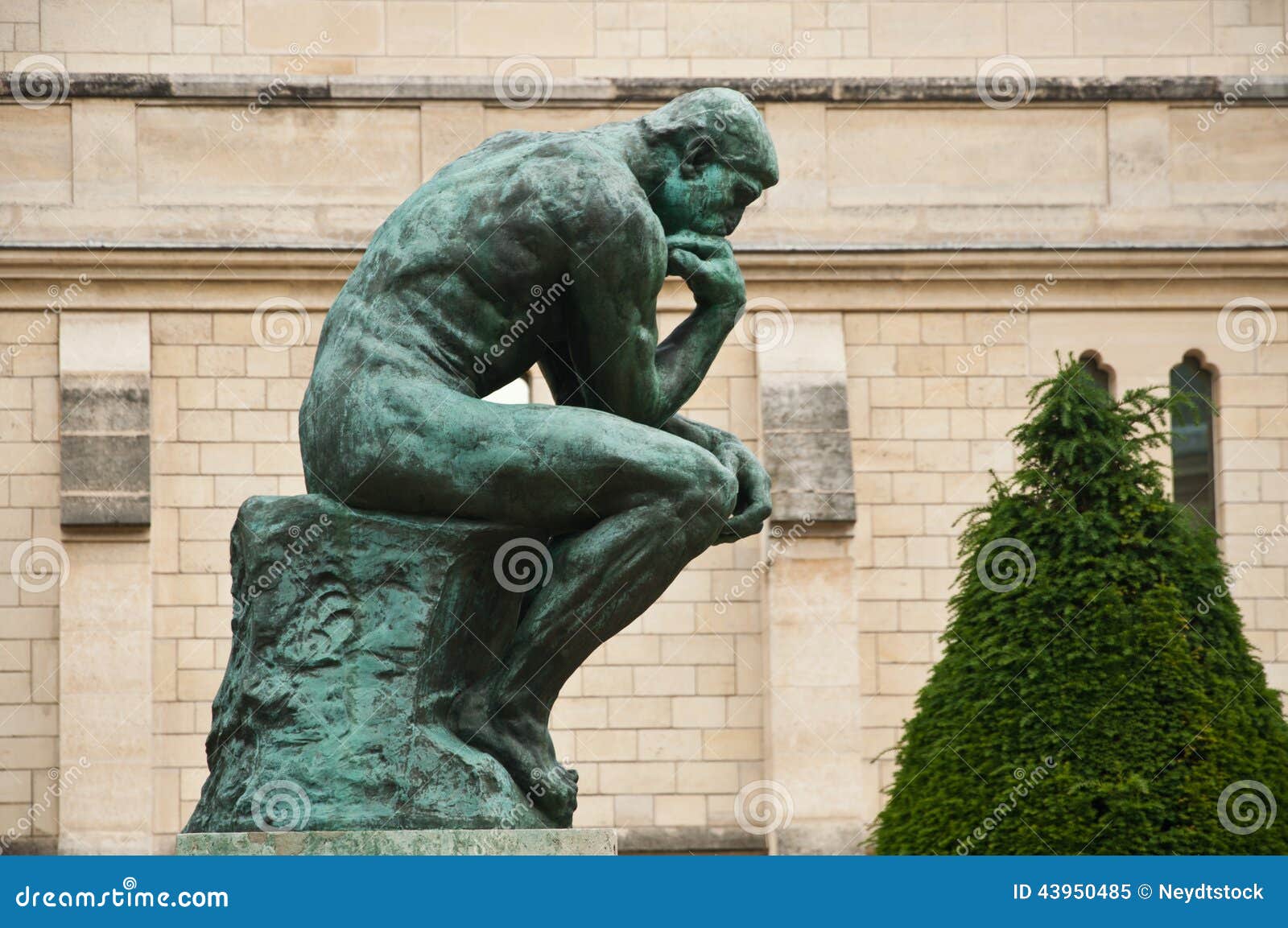 The thinking editorial image. Image of cultural, bronze - 43950485