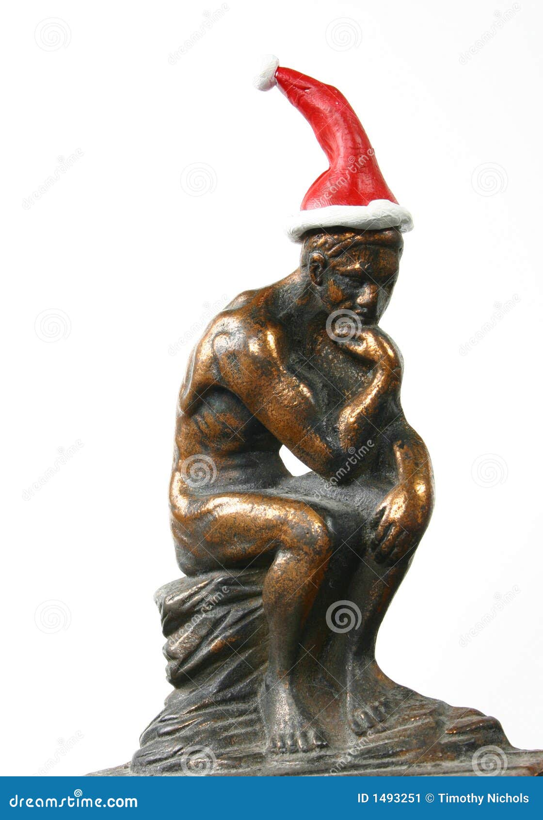 Thinking Santa stock image. Image of claus, xmas, meditation - 1493251