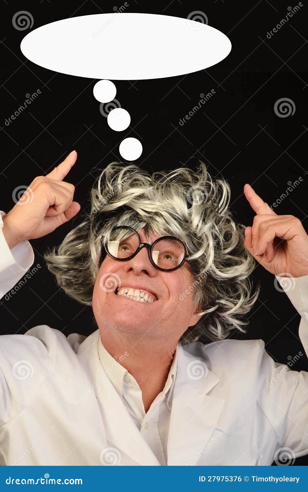 Thinking Scientist stock photo. Image of thought, humor - 27975376