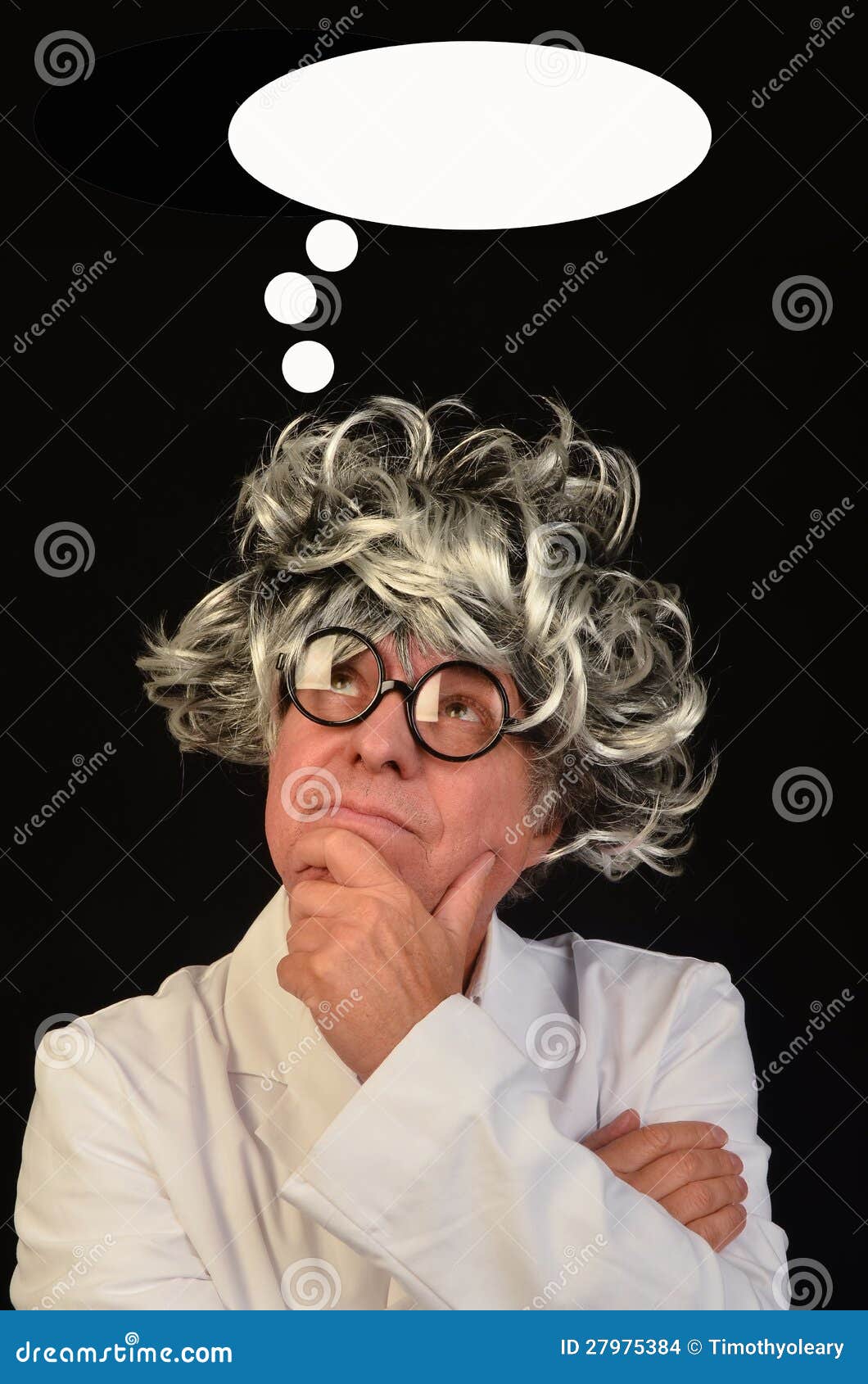 Thinking Scientist stock photo. Image of scientist, funny - 27975384
