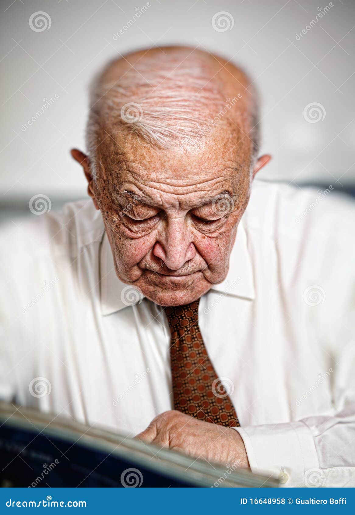 Thinking senior stock photo. Image of senior, portrait - 16648958