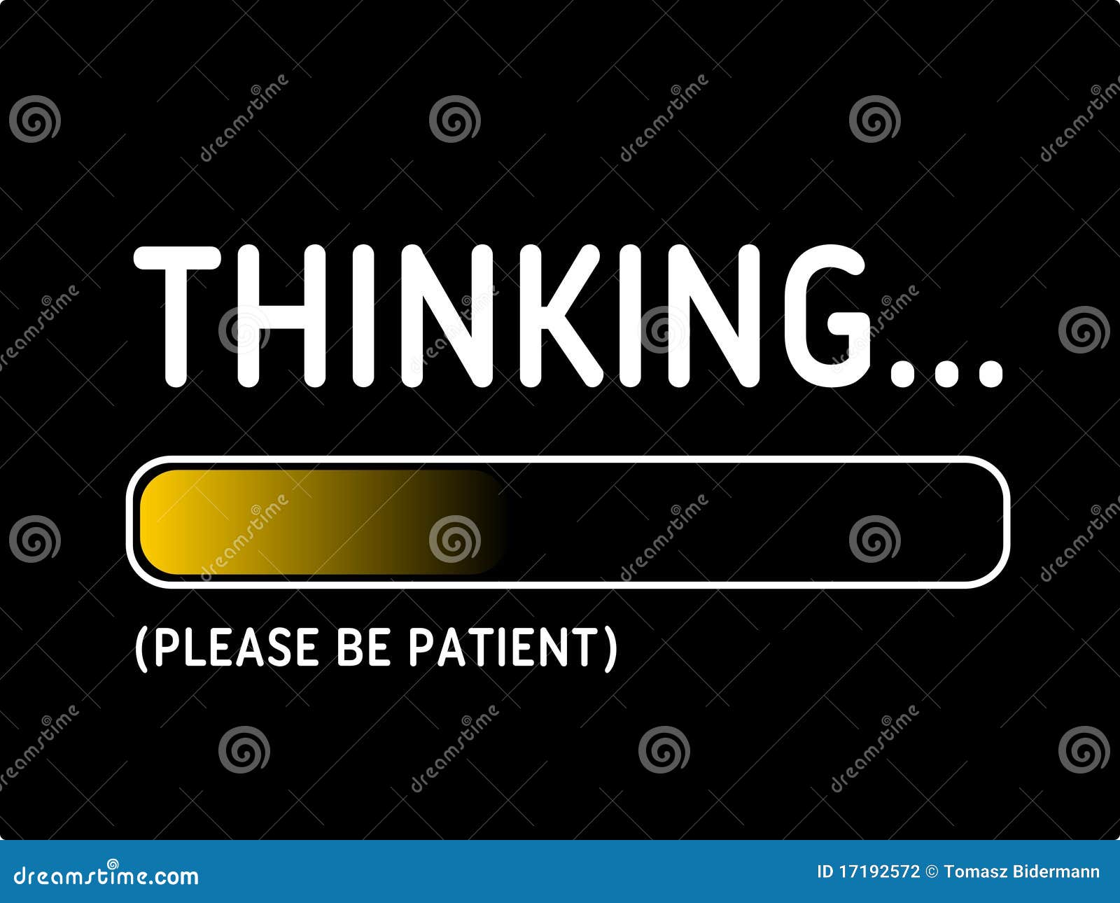 Thinking sign stock illustration. Illustration of thinking - 17192572