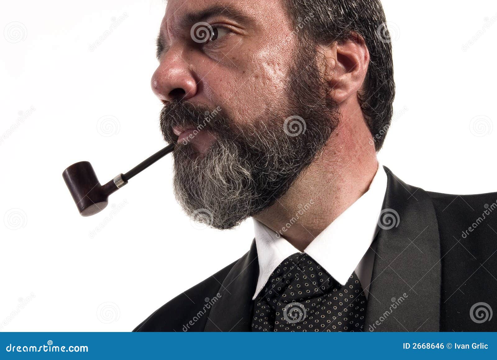 Thinking and smoking stock photo. Image of despondent - 2668646