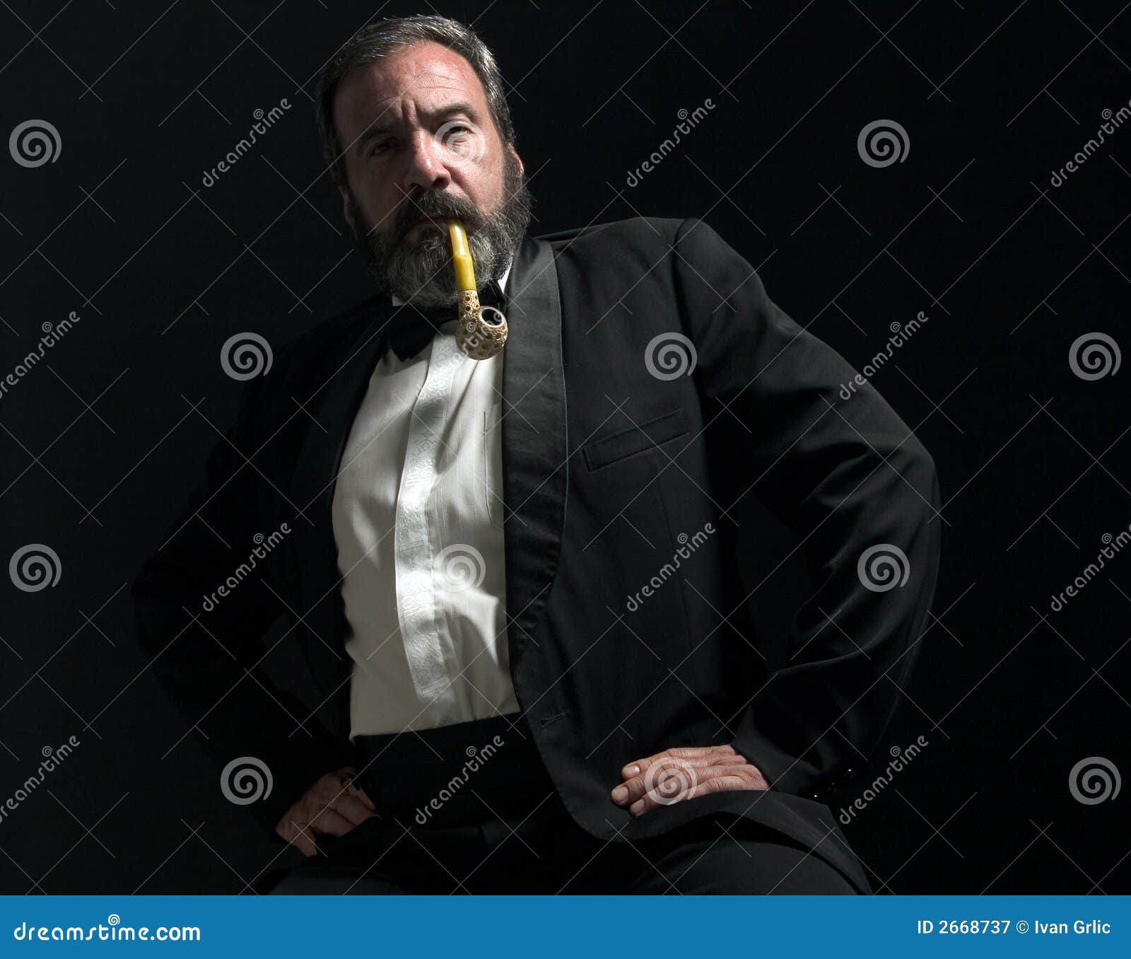Thinking and smoking stock image. Image of mind, businessman - 2668737