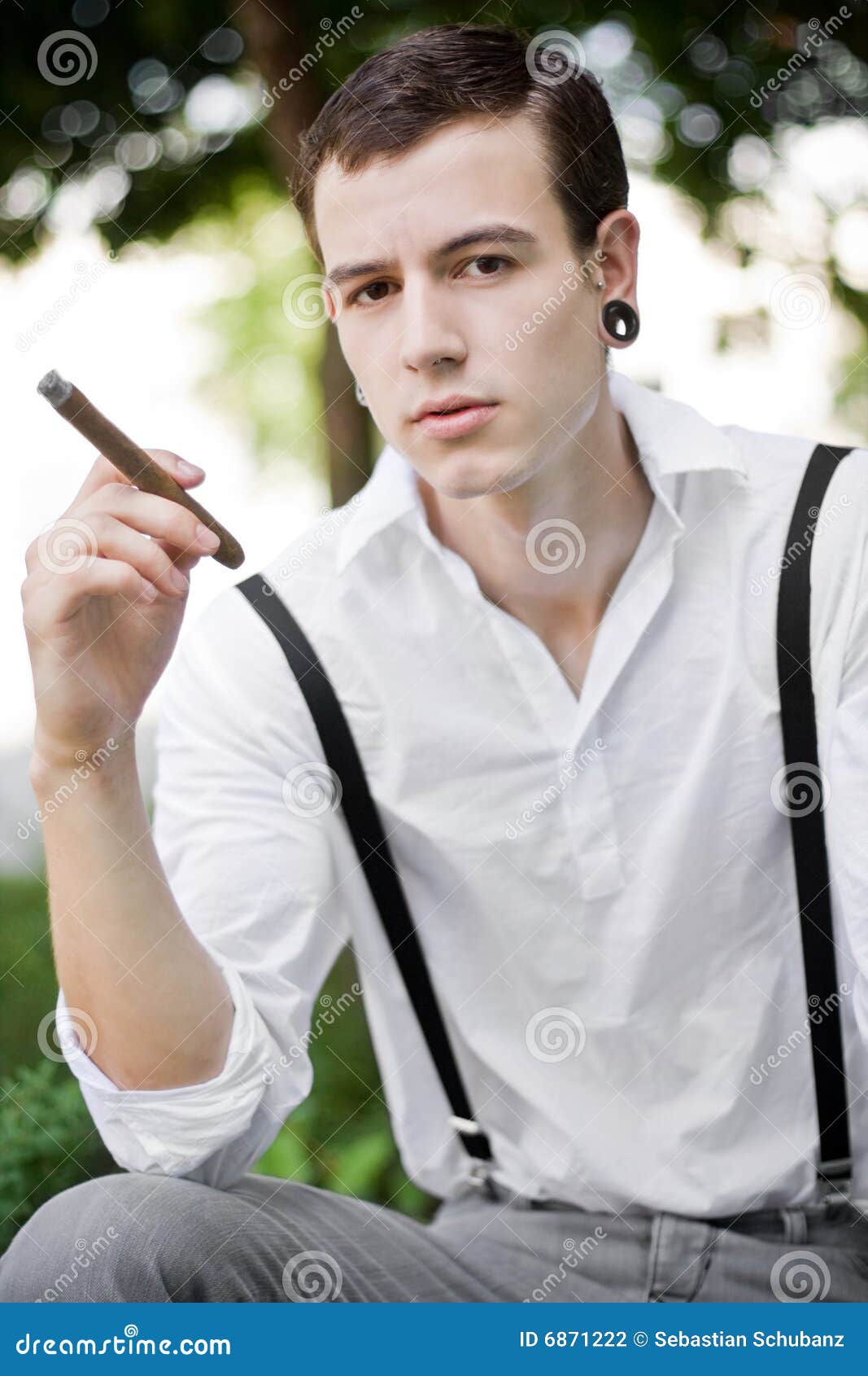 Thinking and smoking stock photo. Image of cigarette, executive - 6871222