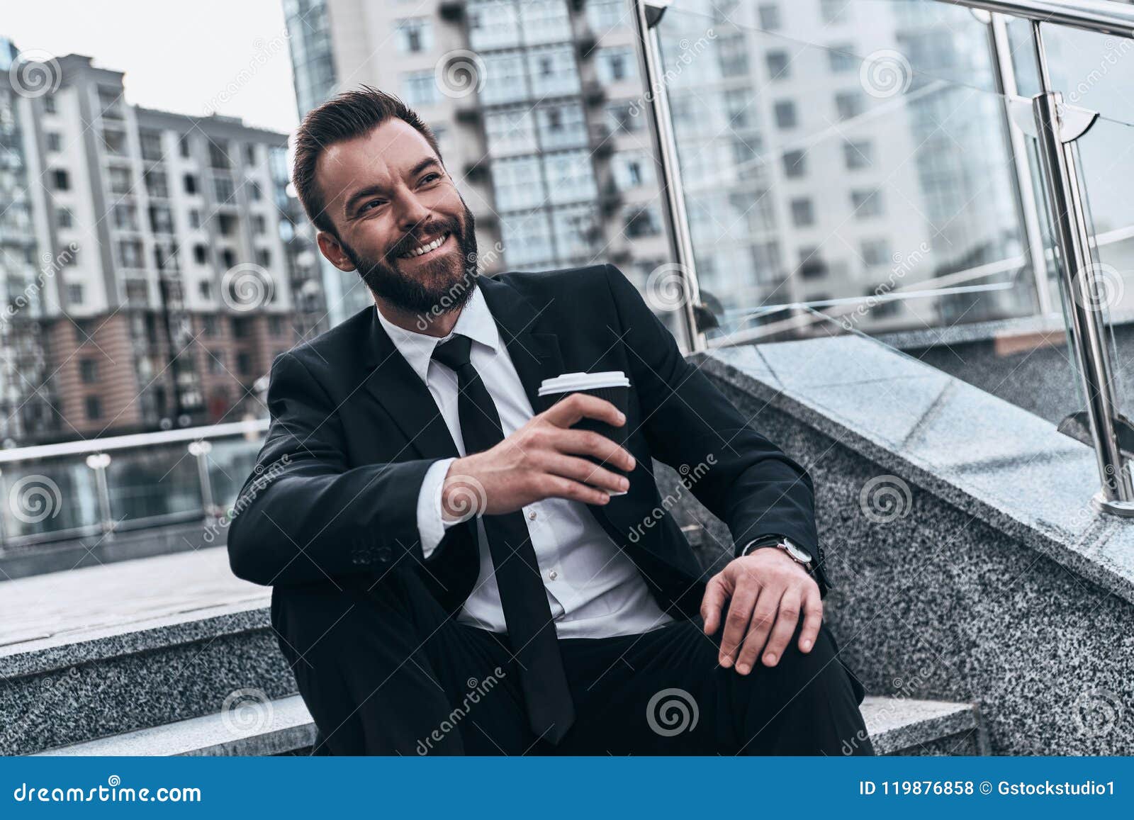 Thinking about solution. stock photo. Image of away - 119876858