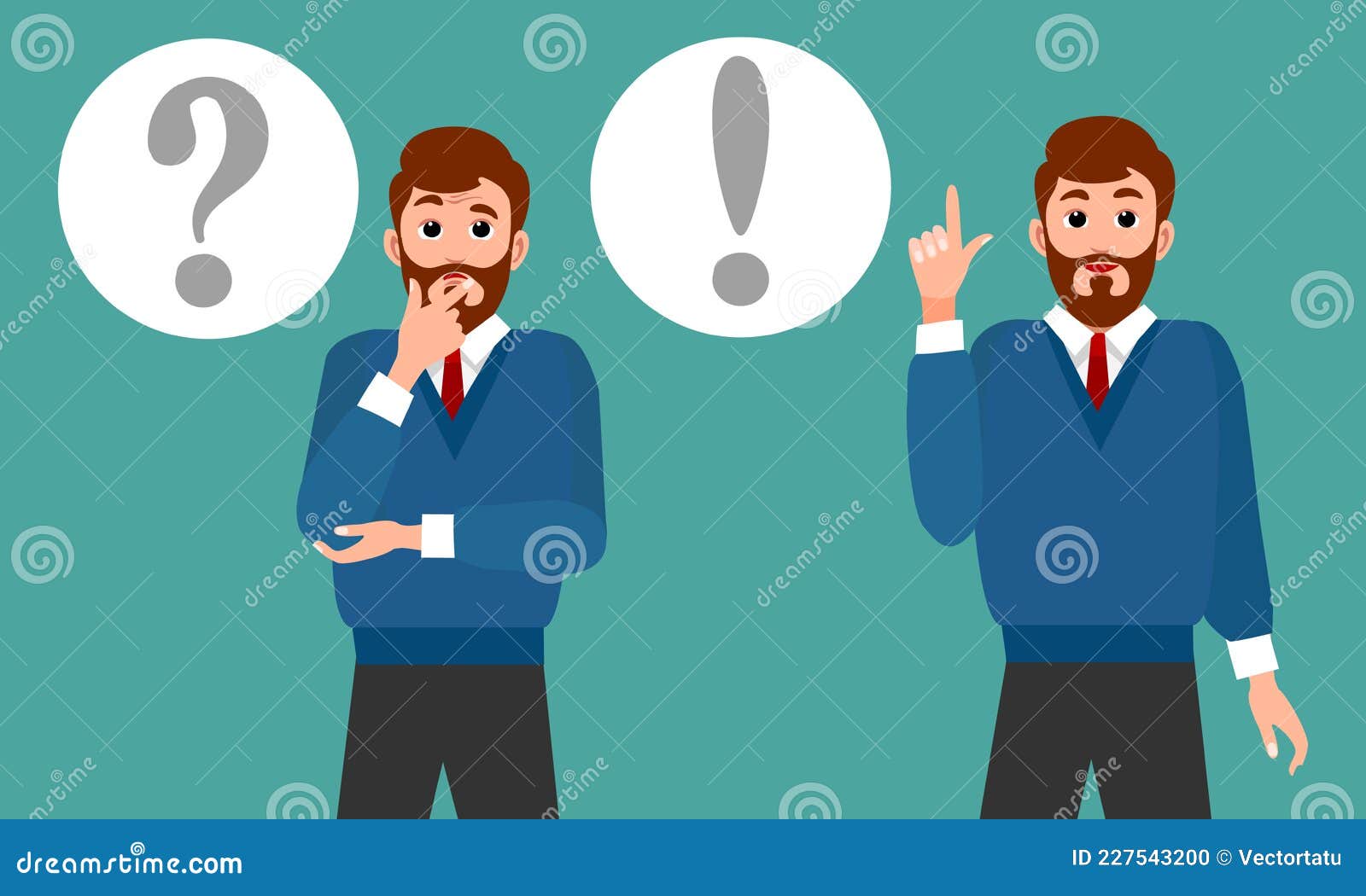 Thinking Solution Young Man Stock Vector - Illustration of thinking ...