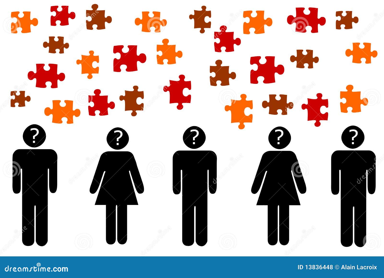 Thinking about solutions stock illustration. Illustration of difficult ...