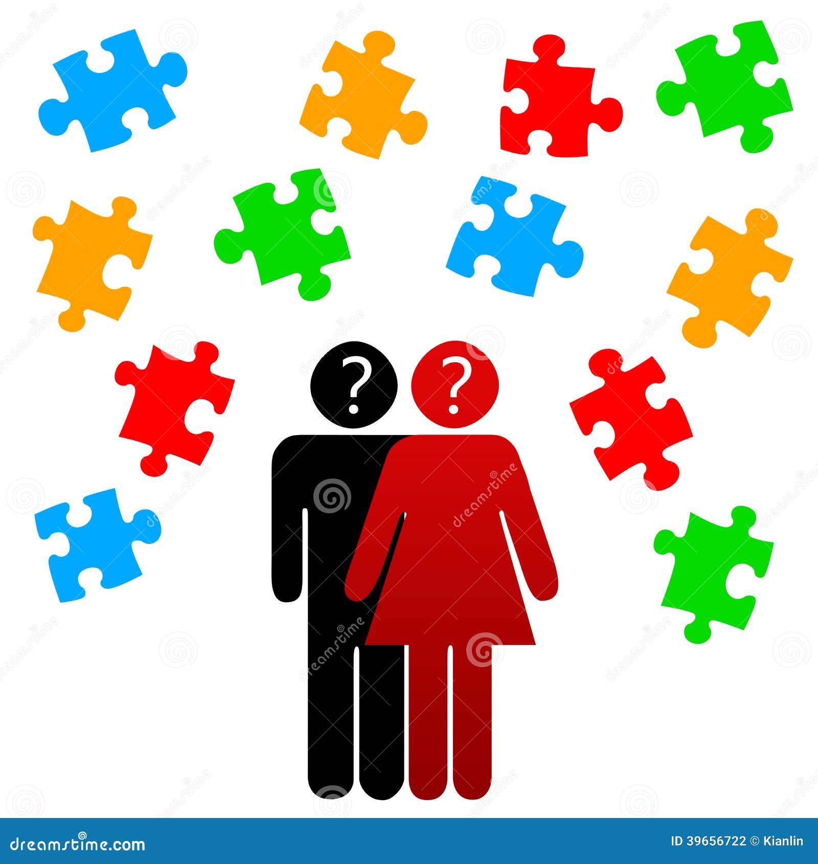 Thinking about solutions stock illustration. Illustration of answering ...