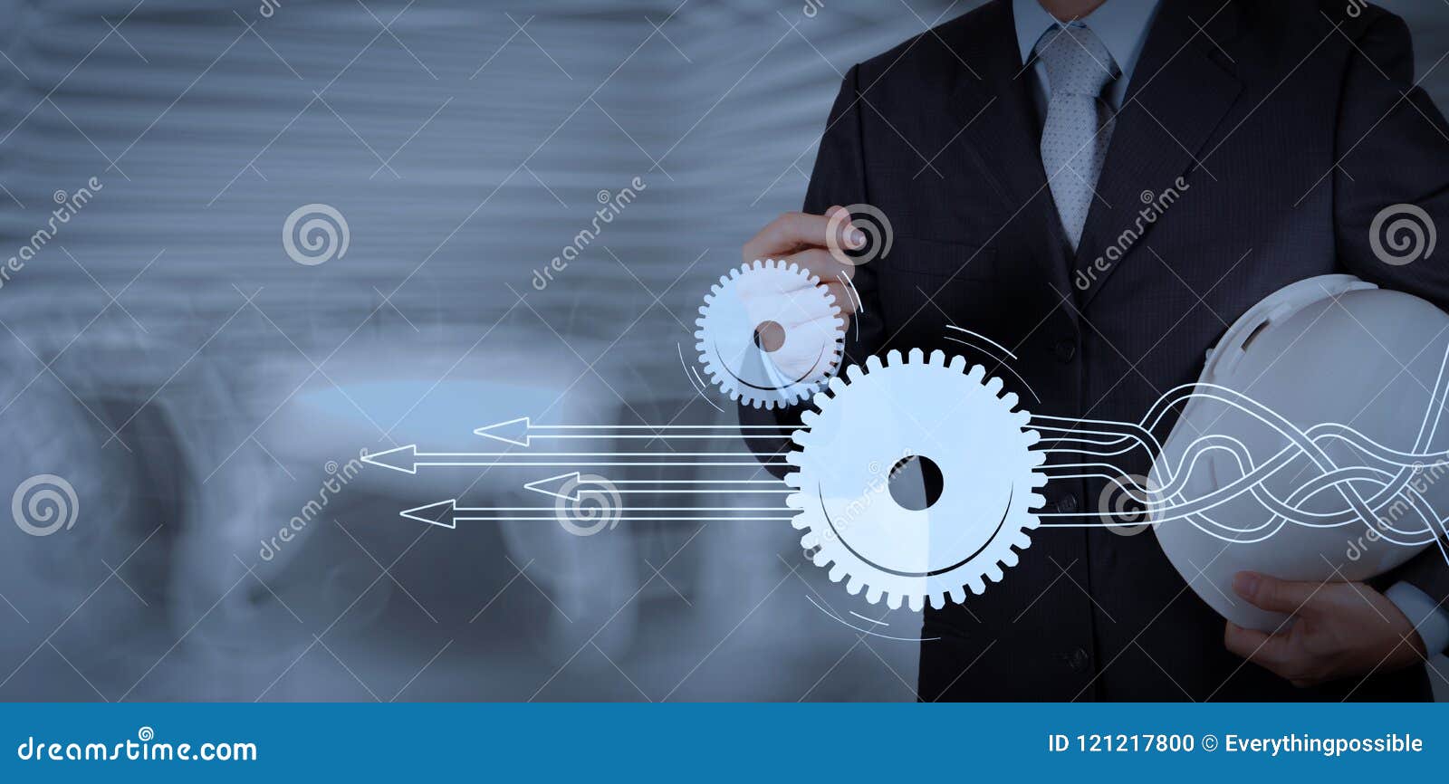 Smart Engineer and His Office Stock Photo - Image of direction, plan ...