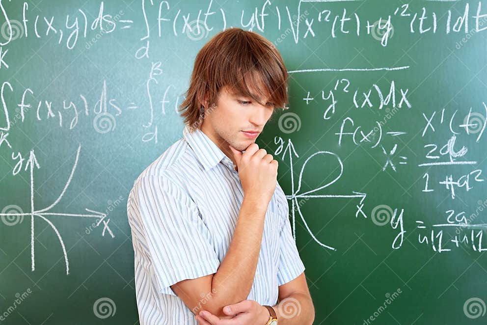 Thinking student stock photo. Image of american, achiever - 17012152