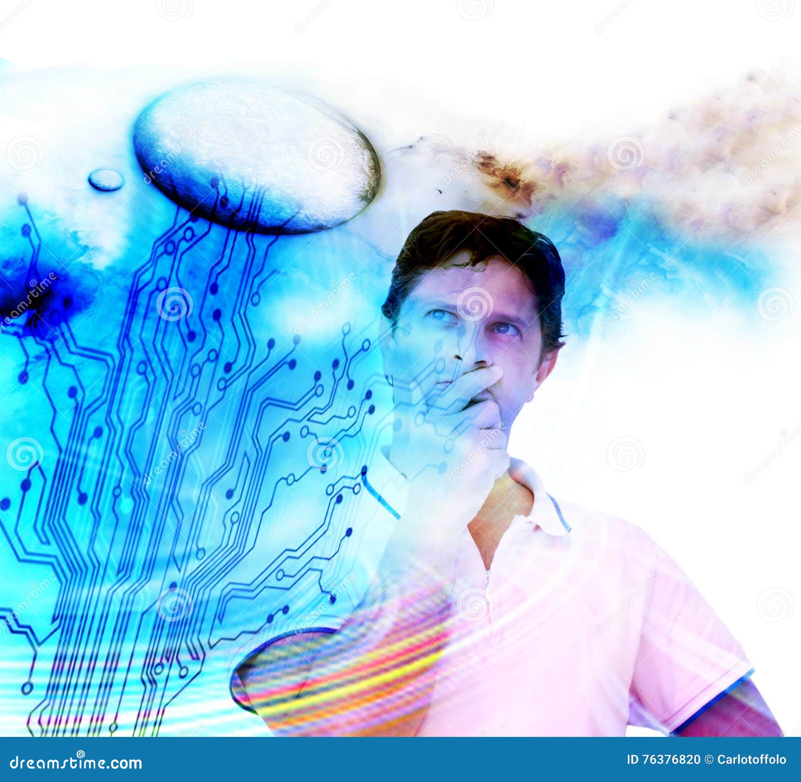 Thinking technology stock photo. Image of physics, theory - 76376820